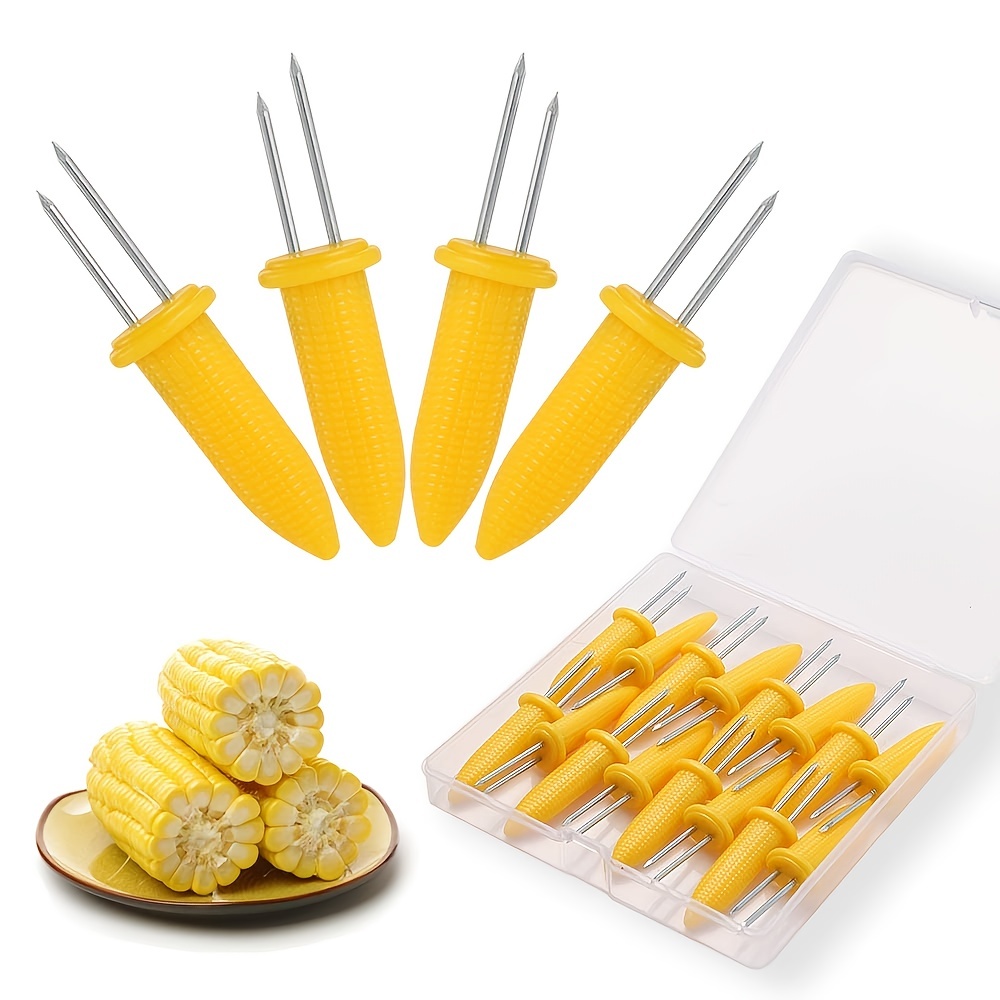 16pcs Stainless Steel Corn Cob Holders, Corn Holders Set, Corn On The ...