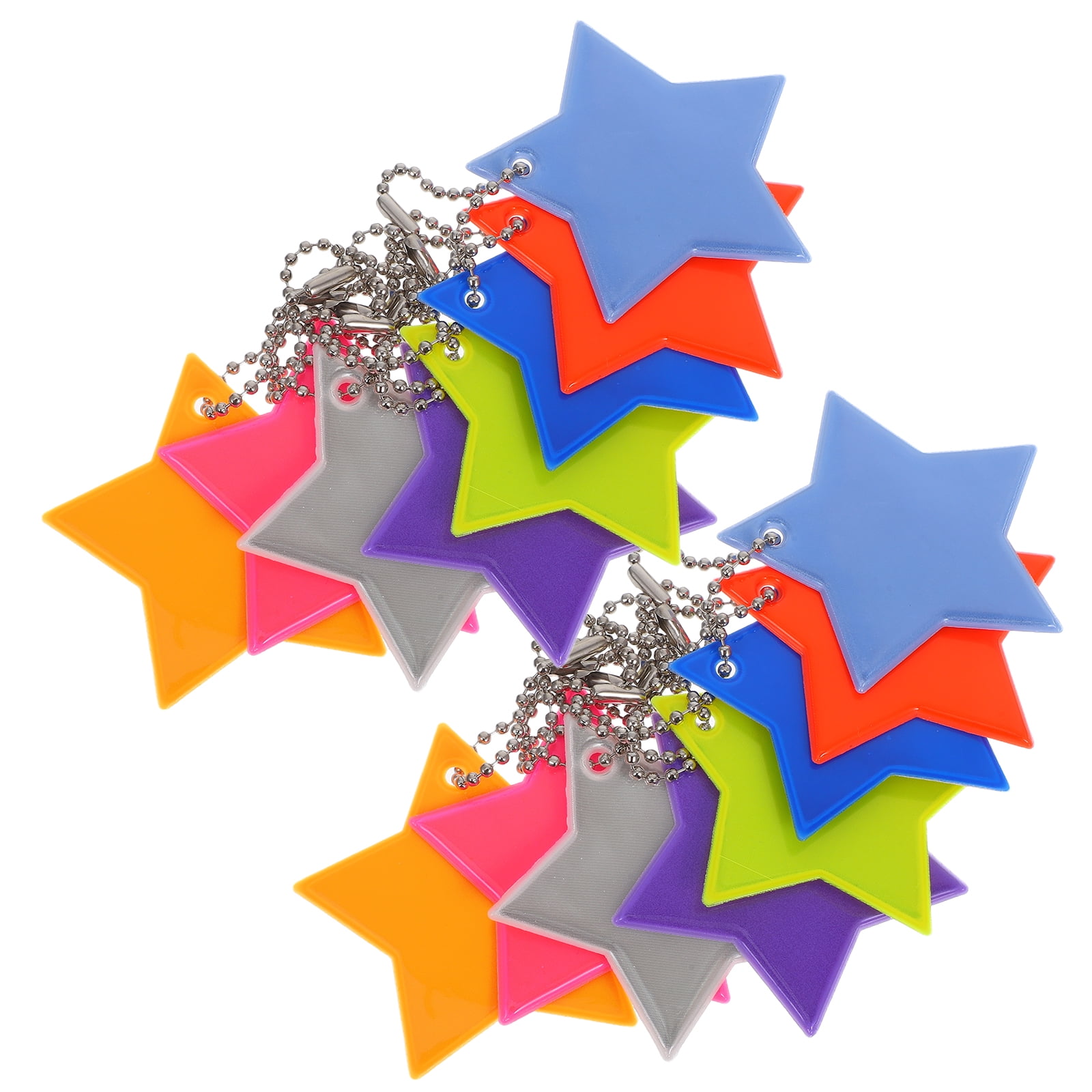 16 Pcs Reflective Zipper Keychain Tag Diffusers for Home Pendant Campus ...