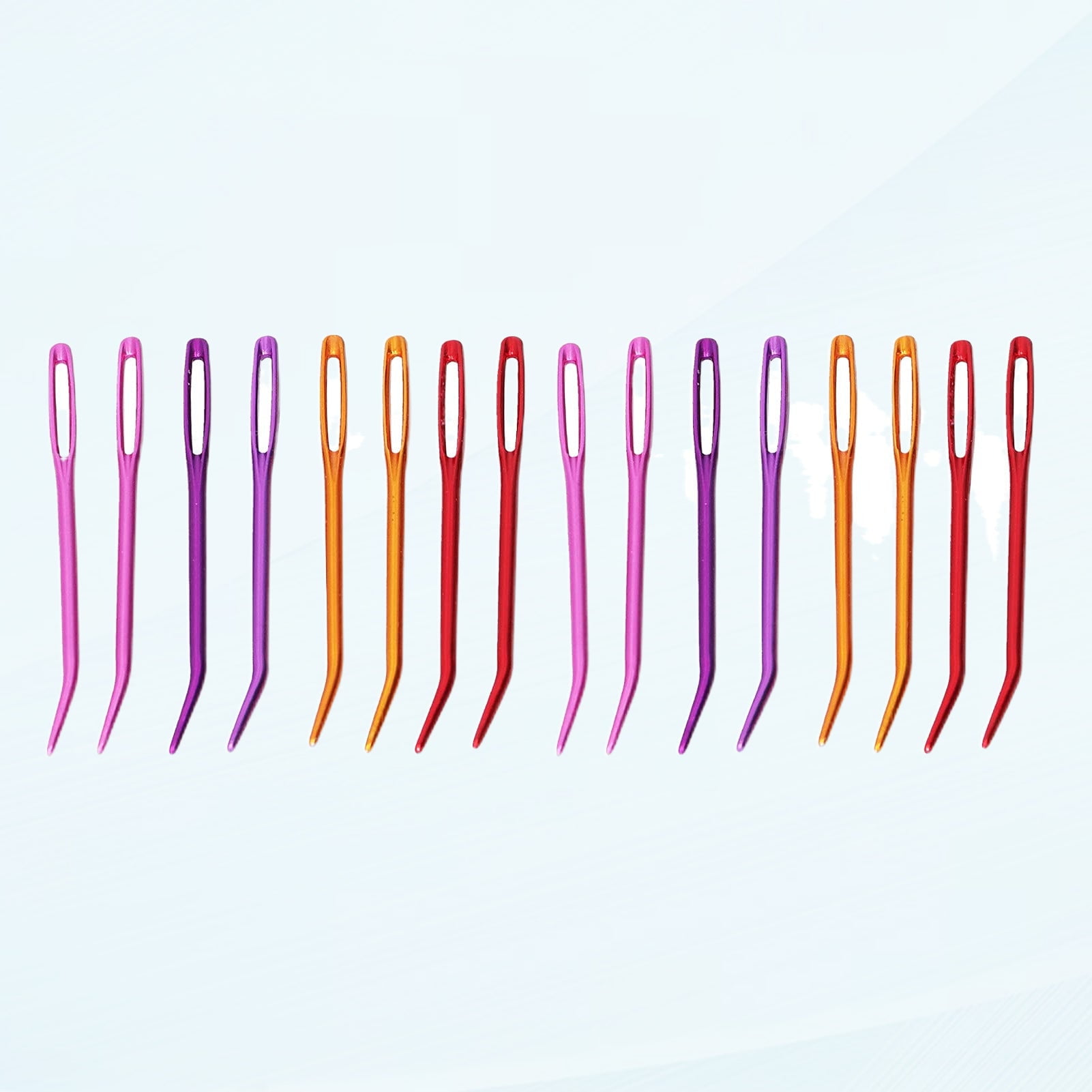 16pcs Taipéis Jumbo Snáthaid Bent Súile Móra Snáth Blunt Snáthaidí Cniotála Snáthaidí Darning ...