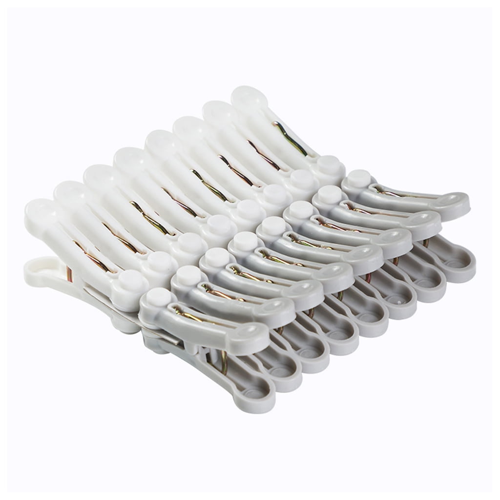16pcs Traceless Clamps Clothespin Laundry Organizer Bed Sheet Clip ...