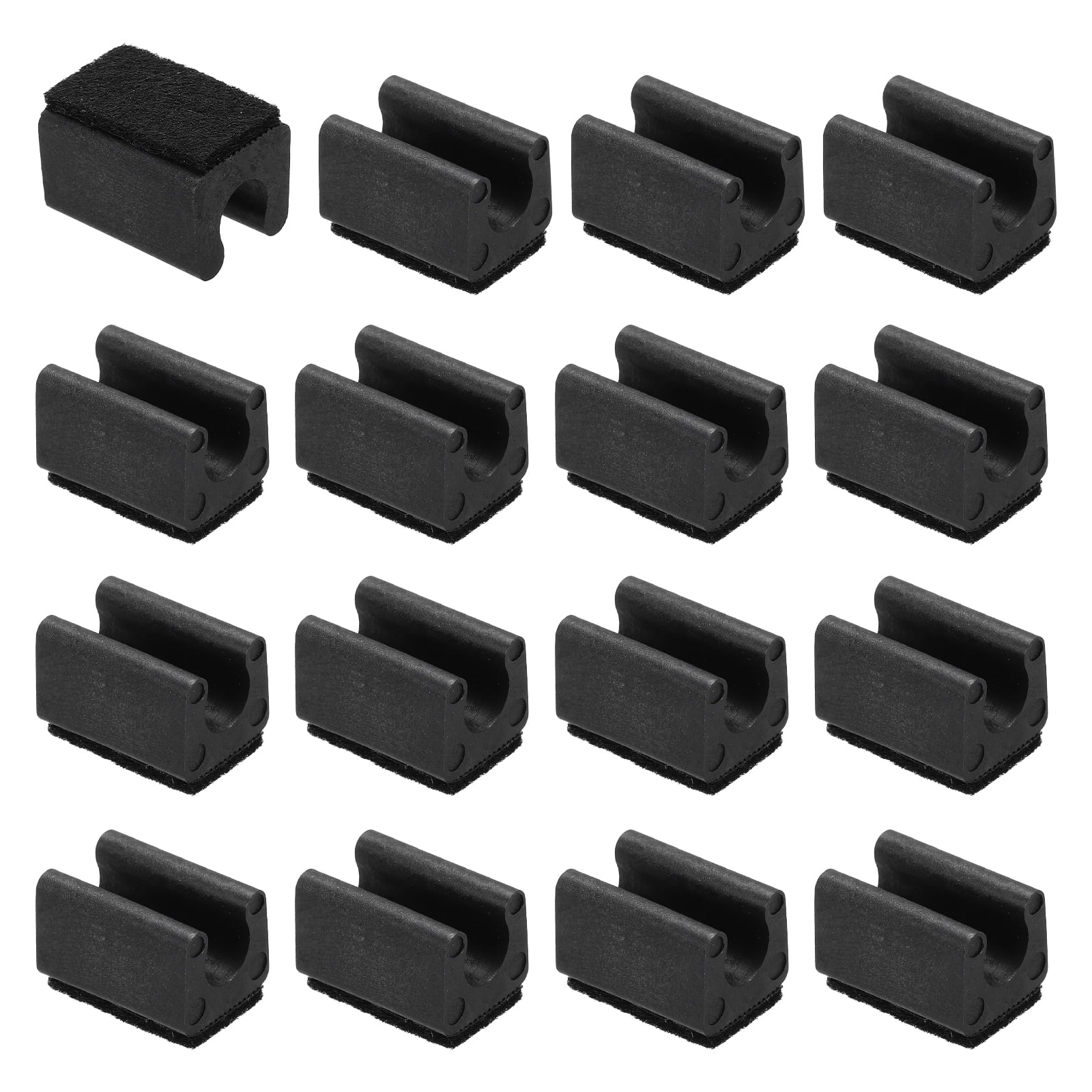 16pcs U Chair Leg Caps, 10mm U Shaped Chair Leg Floor Protectors Chair ...