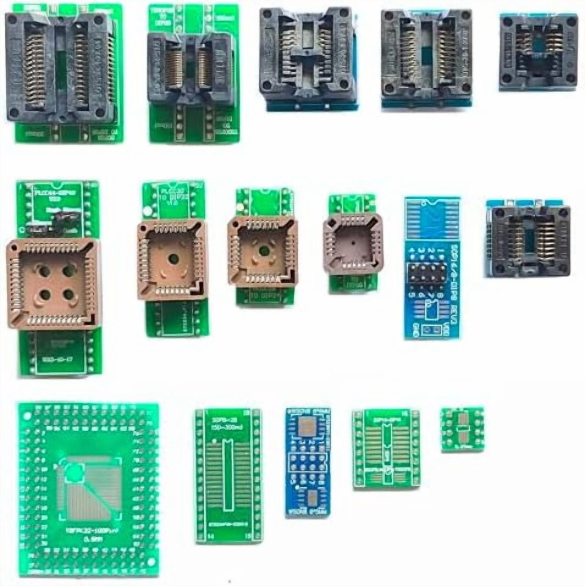 16pcs Universal Adapter Scoket Compatible with Xgecu T48 T56 RT809H ...