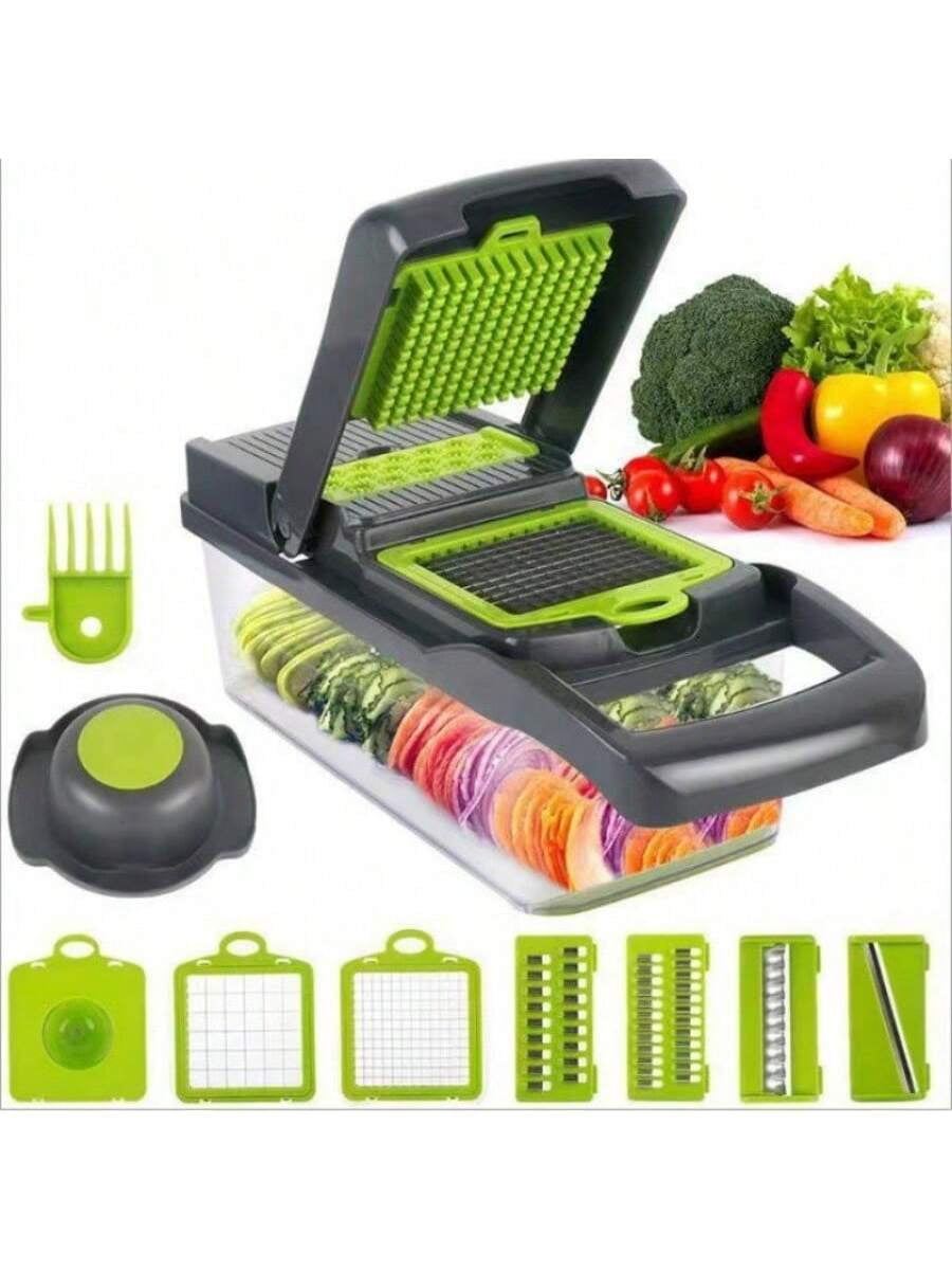 16pcs Vegetable Chopper Multifunctional Slicer, Kitchen Tool For Easy ...