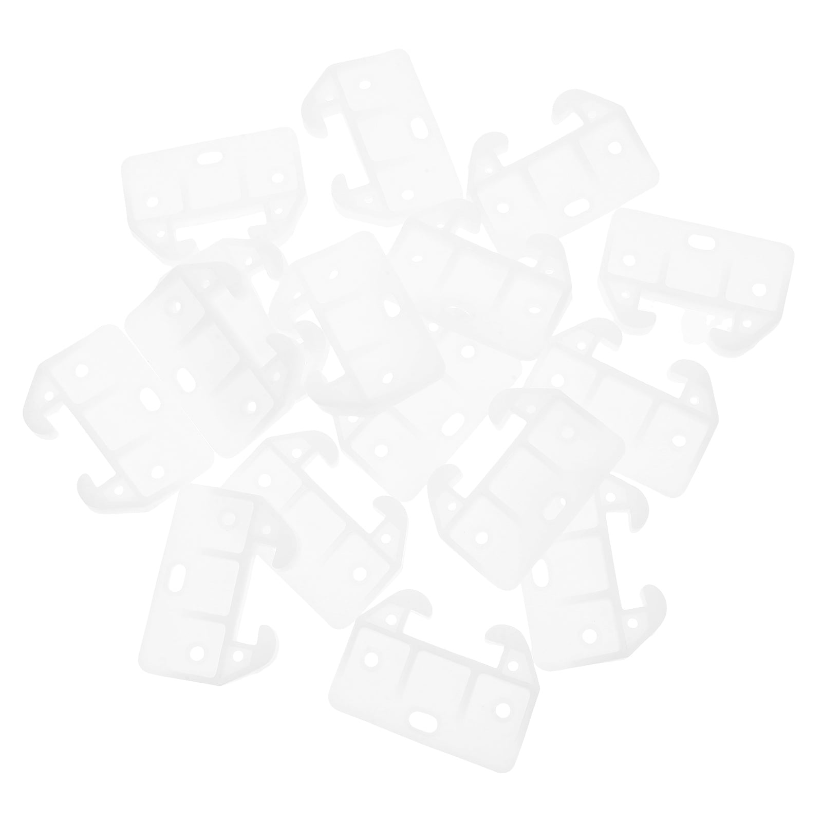 16pcs White Plastic Drawer Guides Rear Drawer Replacement Guides ...