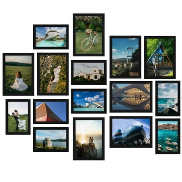 Free Shipping! Rustic Multi-Size Photo Frame Set With Laughter, Fun ...