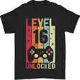 16th Birthday 16 Year Old Level Up Gaming Controller Birthday Unisex T ...