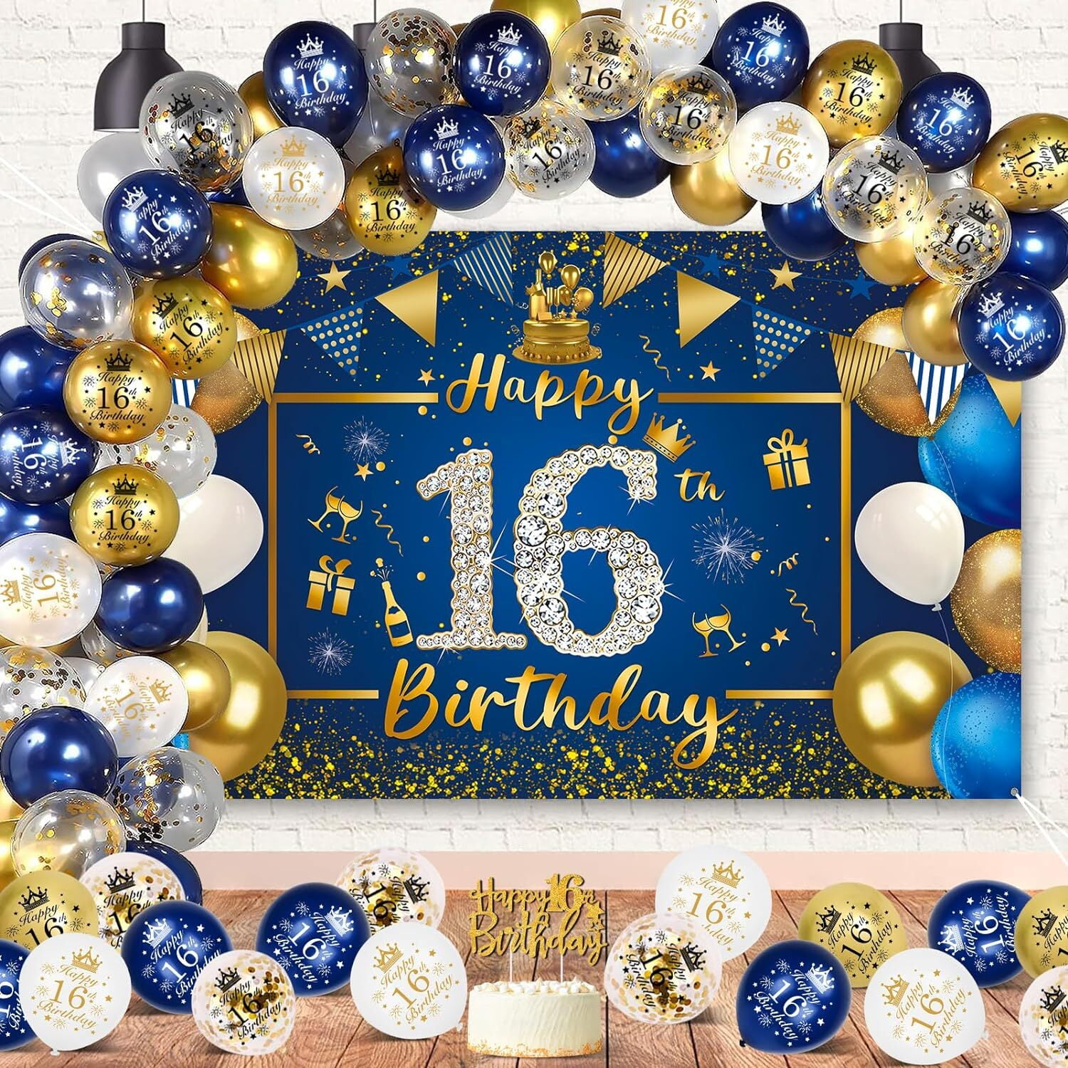 16th Birthday Decorations Boys, MMTX 16th Birthday Decorations Kit ...