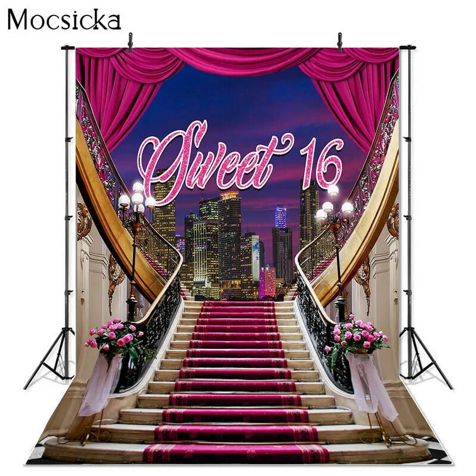 16th Birthday Photography Background Stairs Decoration Child Portrait ...