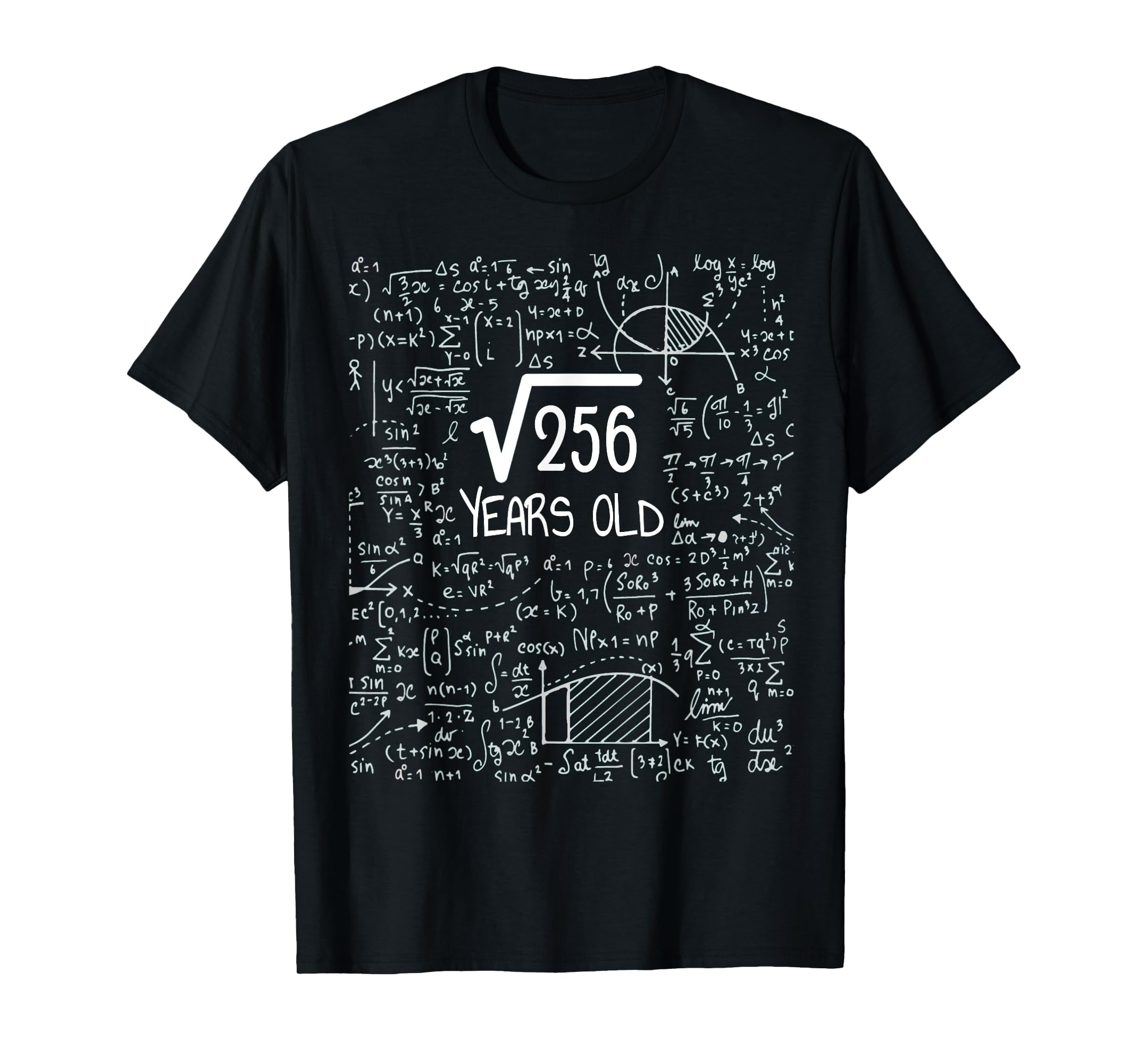 16th Birthday Square Root of 256: 16 Years Old T-Shirt - Walmart.com
