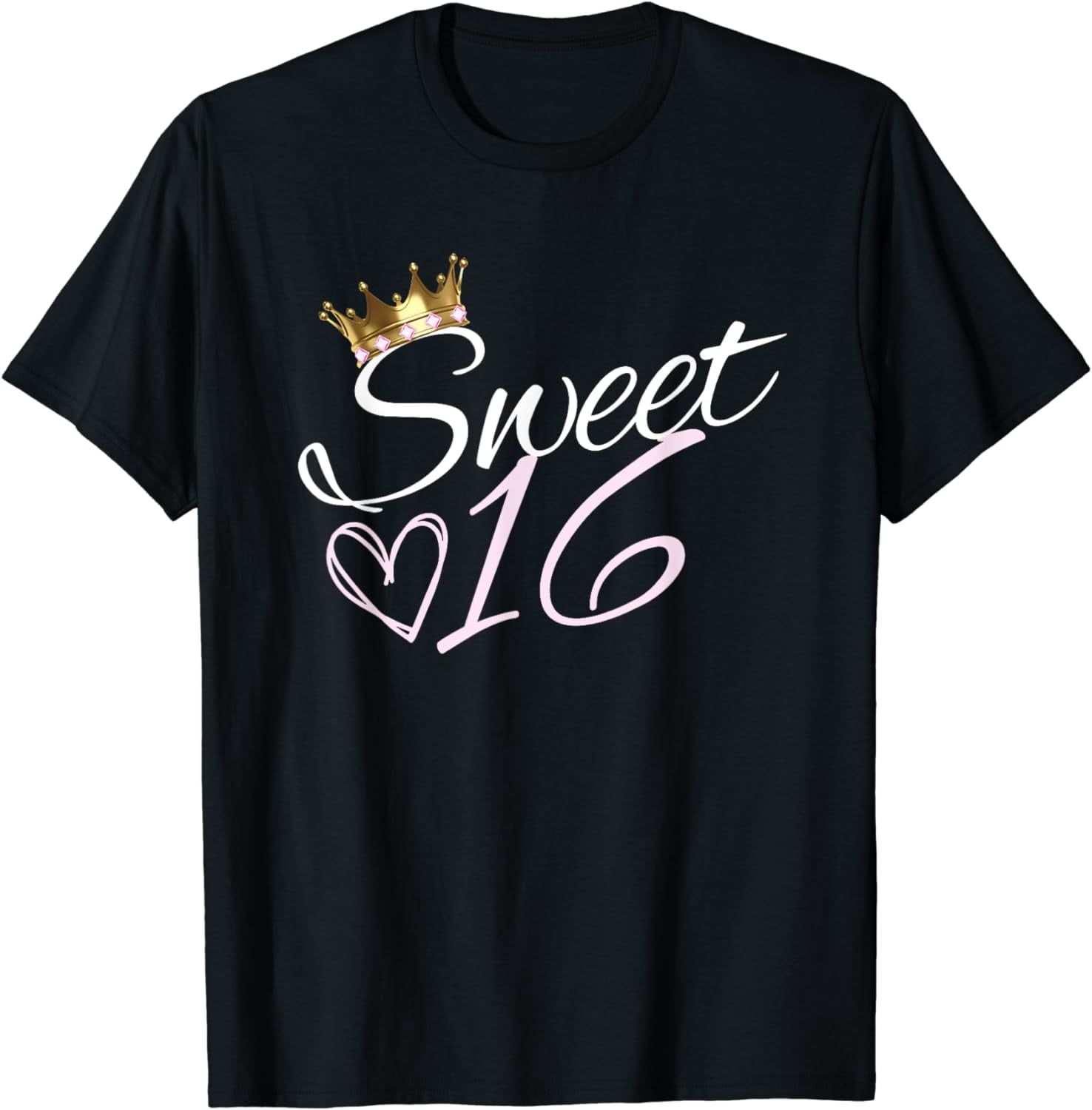 16th Birthday Sweet Sixteen -16 Years Old Girl Birthday T-Shirt ...