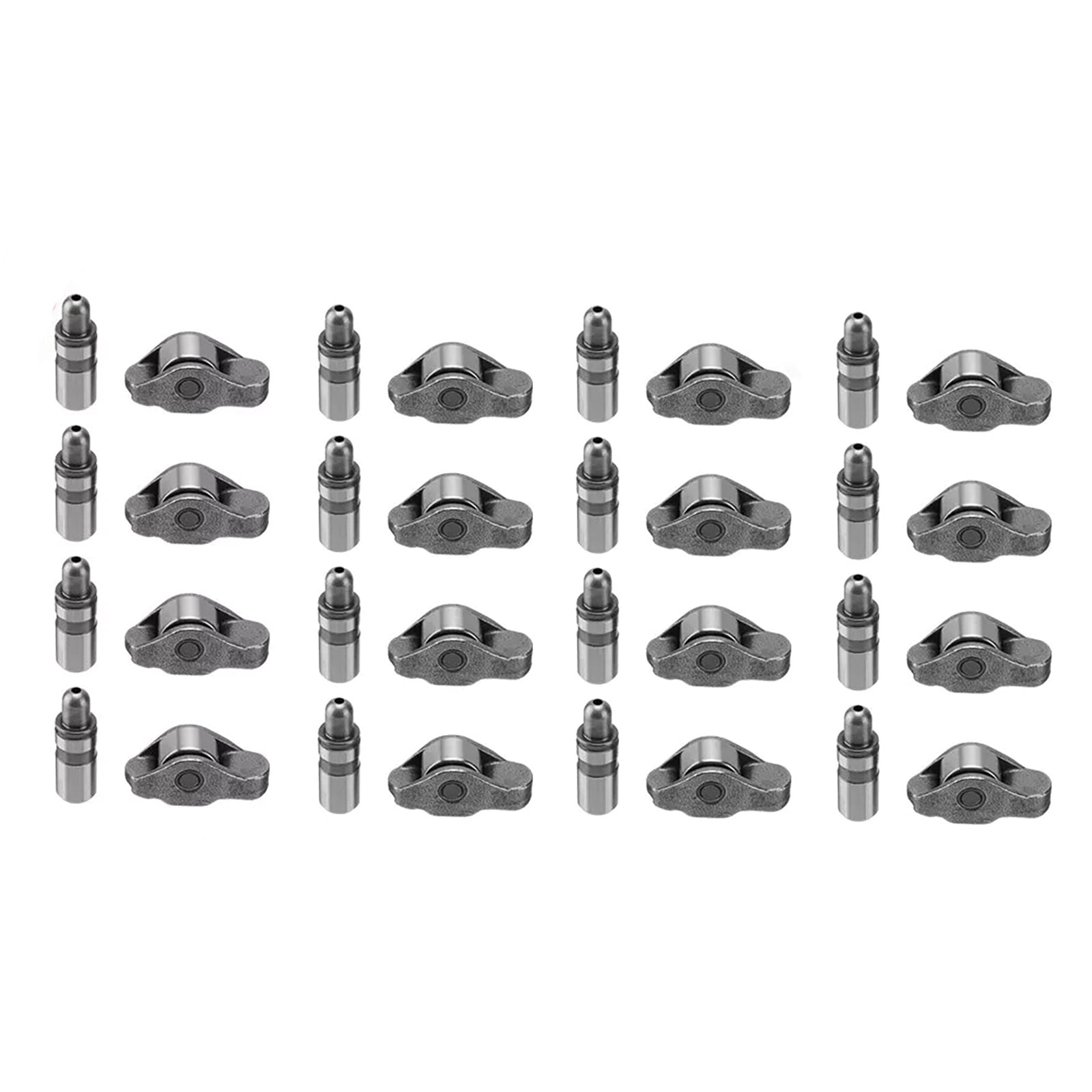 16x Reduce Valve Train Noise & Wear Quality Rocker Arms & Valve Lifters ...