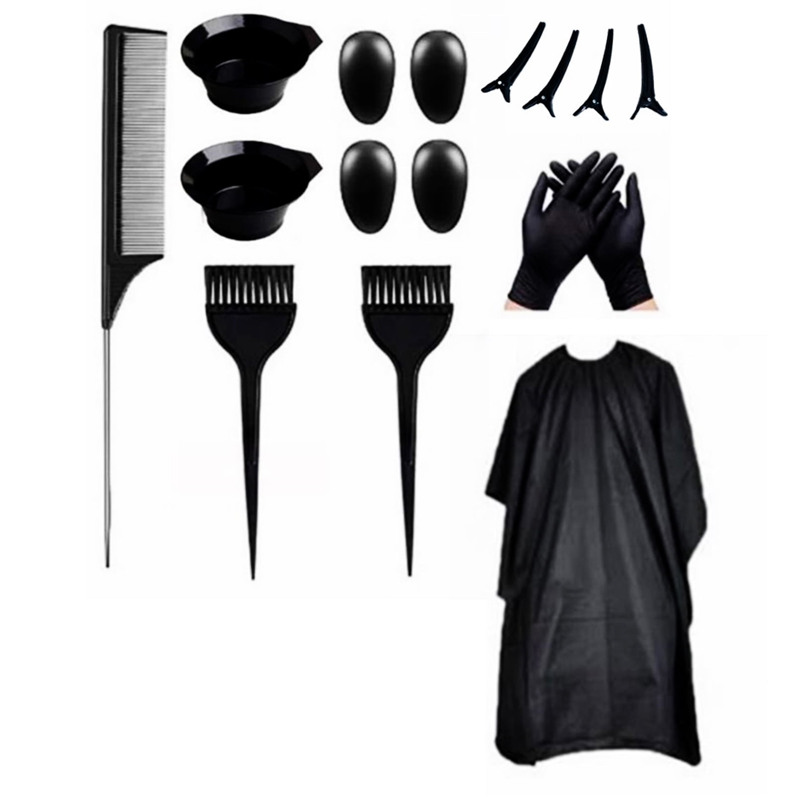 16x/Set Hair Dye Tools Hair Clips Hair Dye Coloring Kits Hair Dye Bowl ...