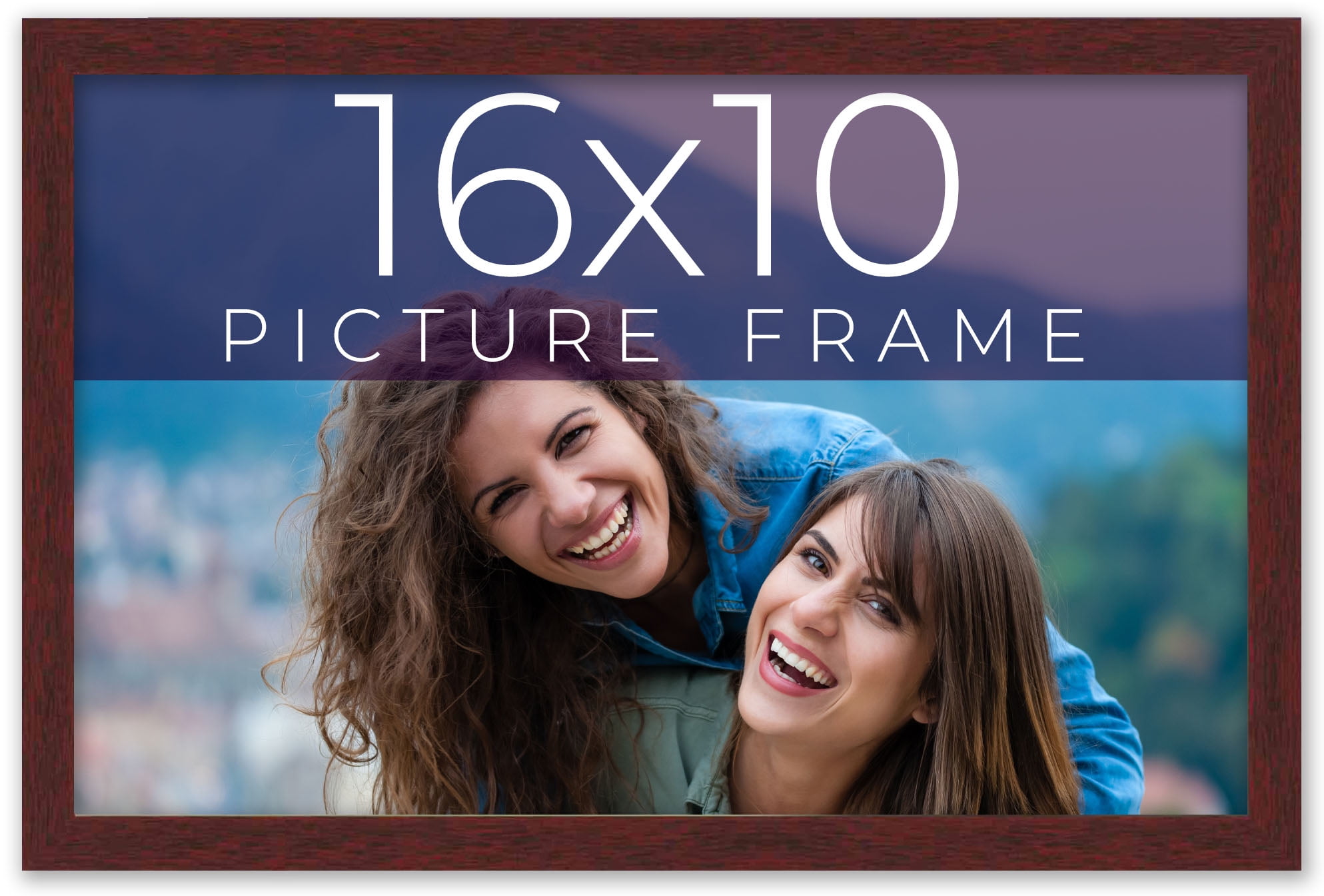 16x10 Frame Brown Solid Wood Picture Frame Width 0.75 Inches | Interior ...