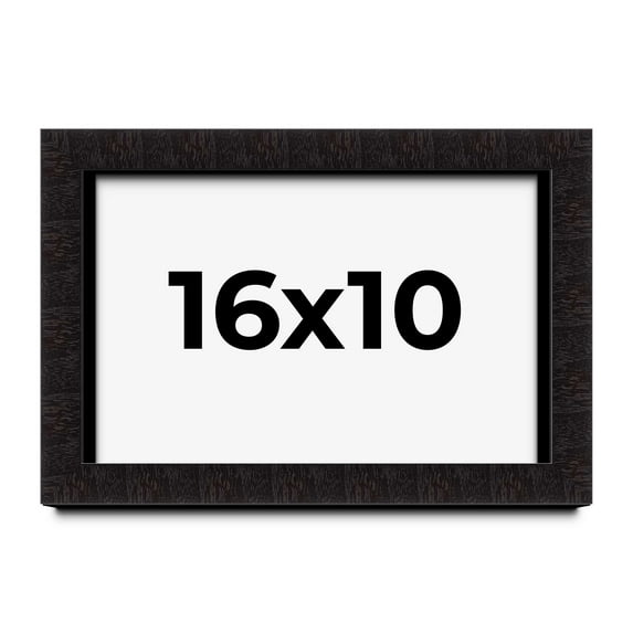 16x10 Shadow Box Black Solid Wood Display Picture Frame | 1 Inch Rabbet ...