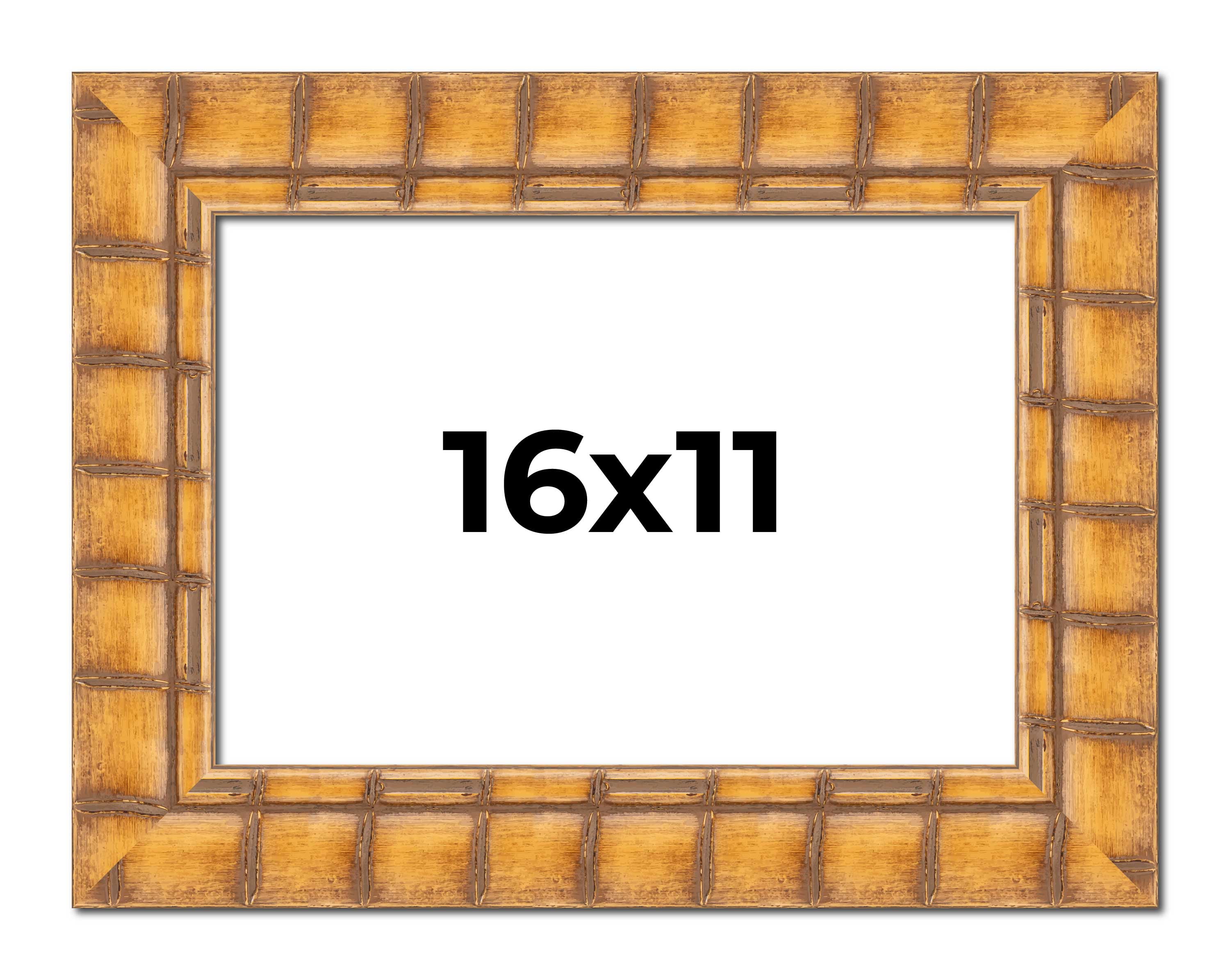 16x11 Frame Beige Real Wood Picture Frame Width 3 inches | Interior ...