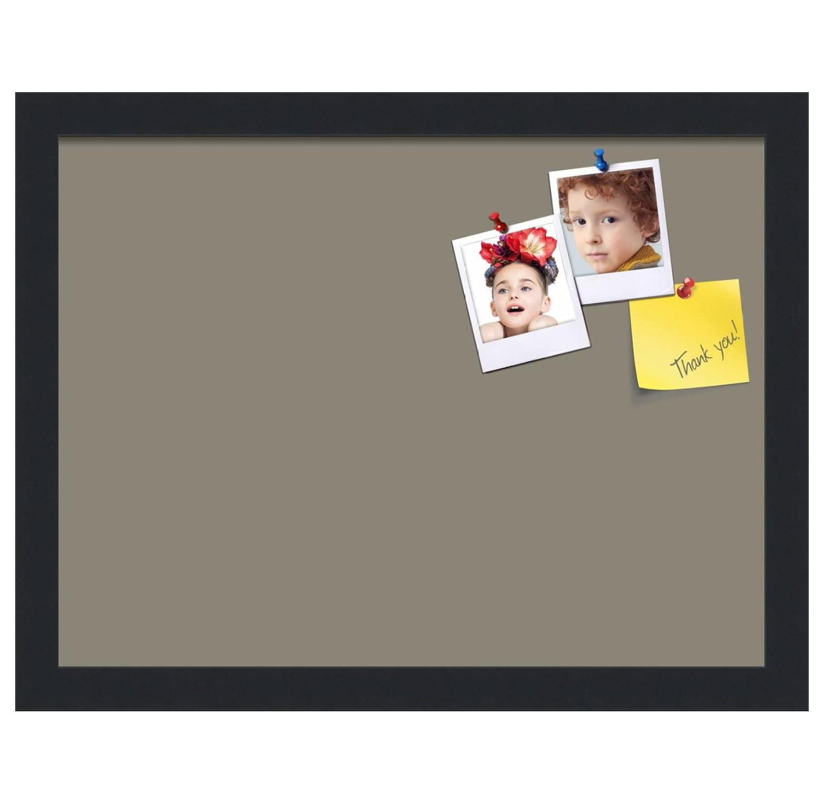 16x12 Inch Cork Bulletin Board. This Decorative Framed Pin Board Comes ...