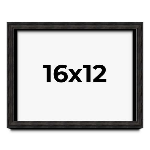 16x12 Shadow Box Black Rustic Barnwood Display Frame | 1.125 Inch Deep ...