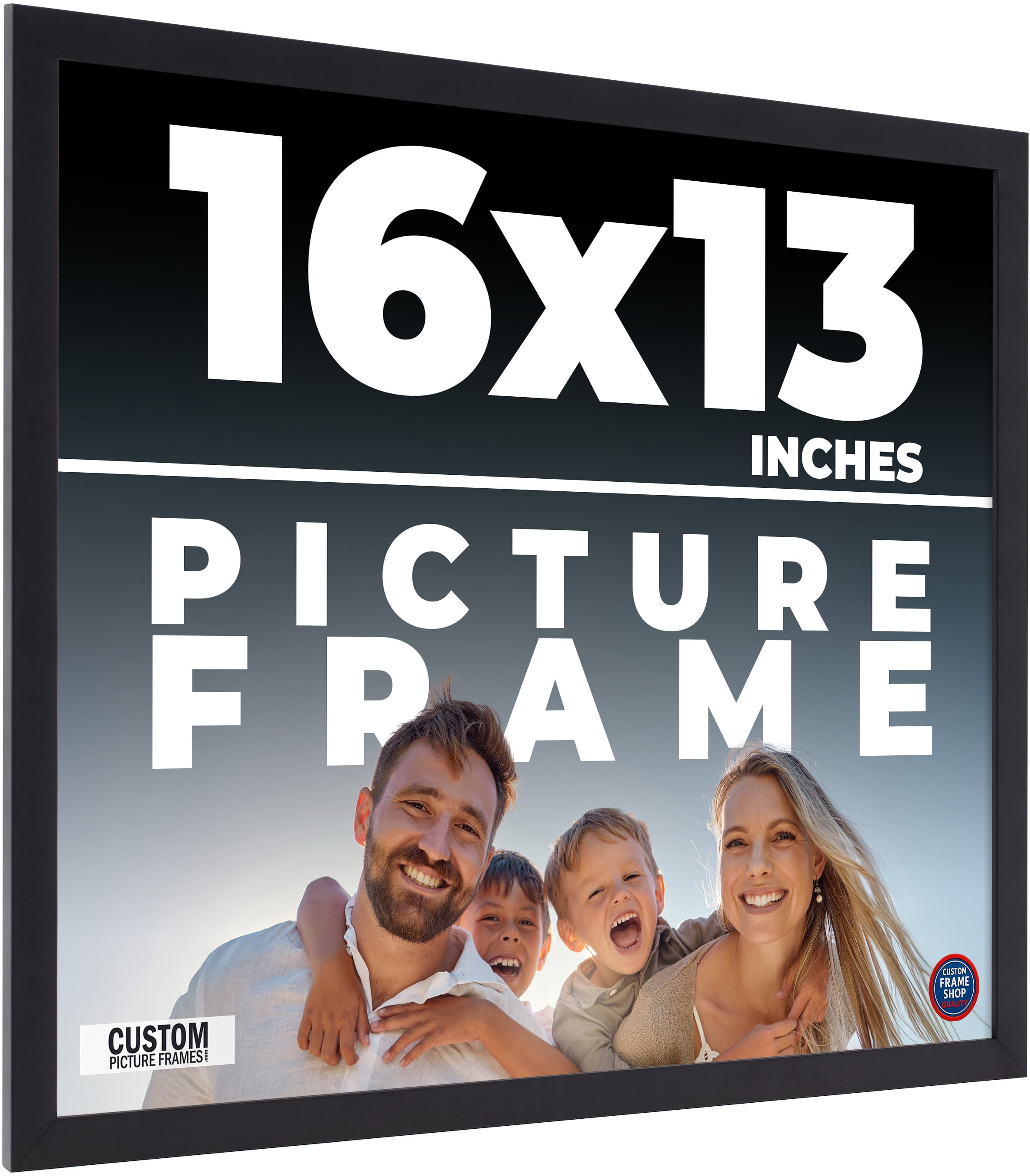 16x13 Frame Black Real Wood Picture Frame Width 0.75 inches | Interior ...
