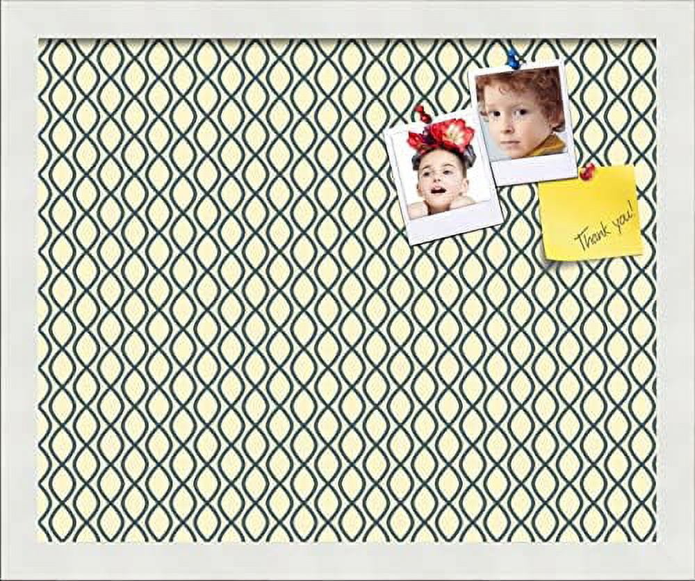 16x13 inch cork bulletin board. this decorative framed pin board comes ...