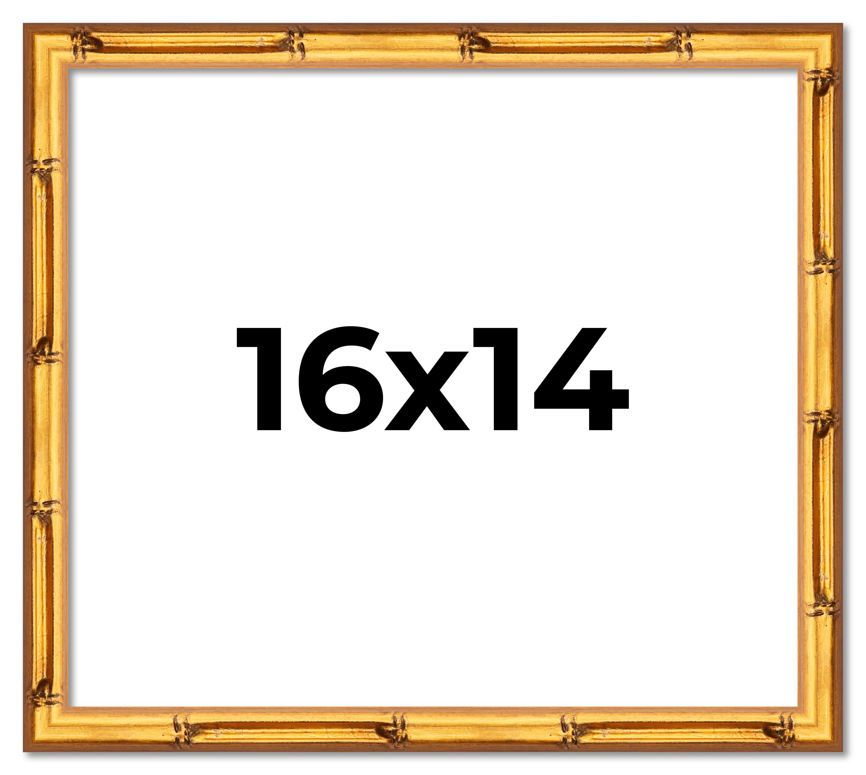 16x14 Frame Gold Bamboo Picture Frame - Complete Modern Photo Frame ...