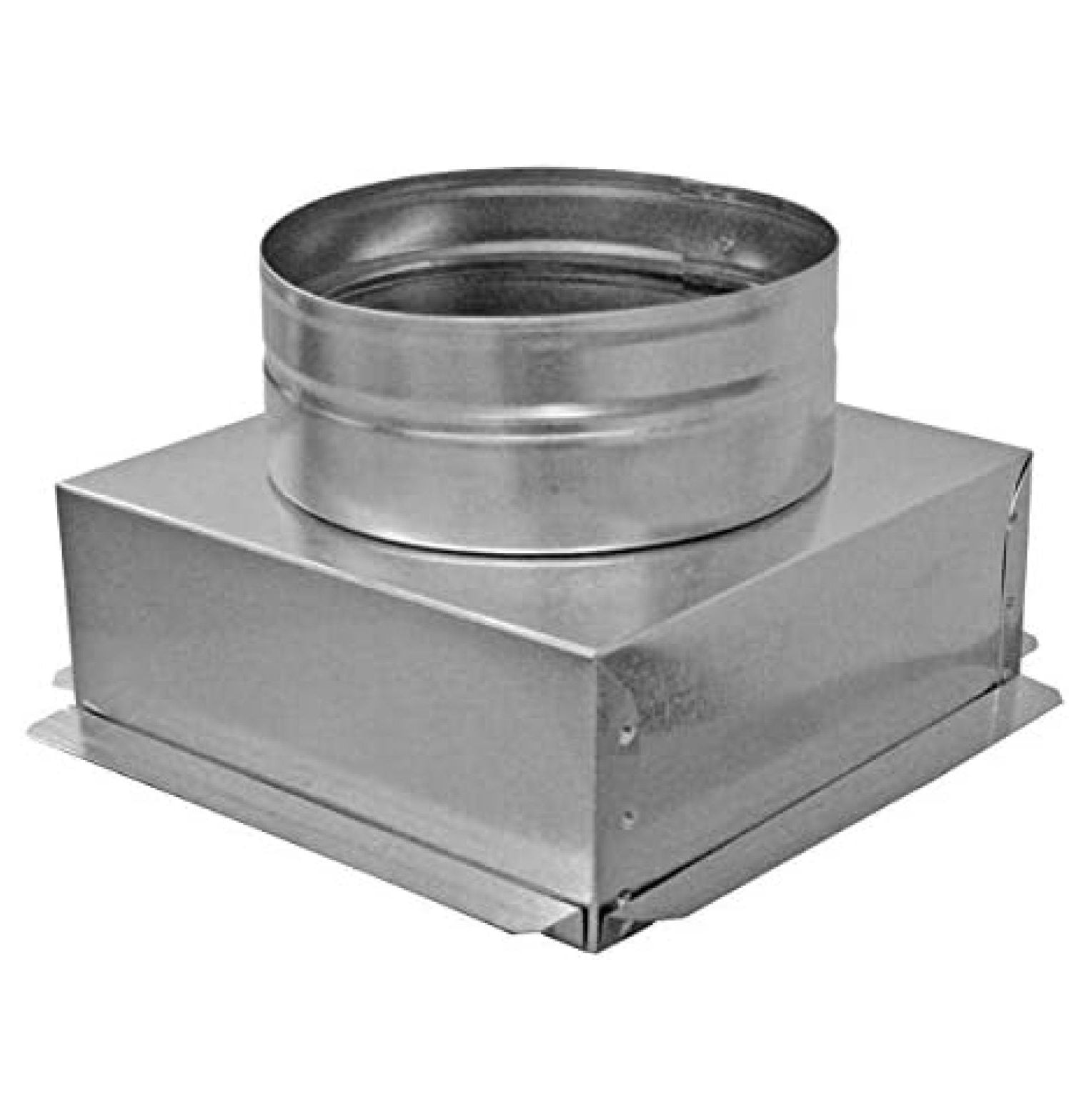 16x16 Ceiling Box with 12" Round Collar - HVAC Register Vent Diffuser ...