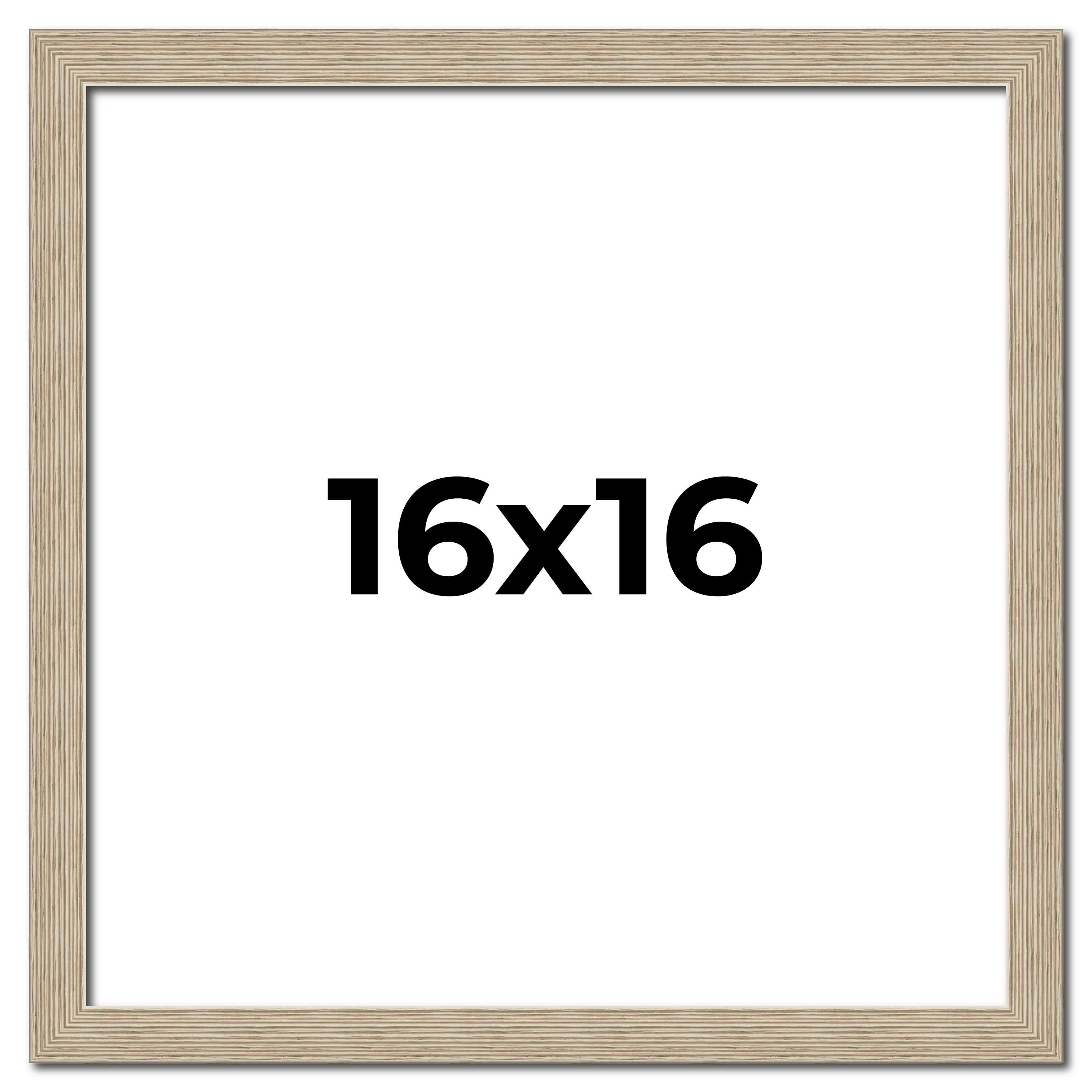 16x16 Frame Grey Solid Wood Picture Frame Width 1 Inches | Interior ...