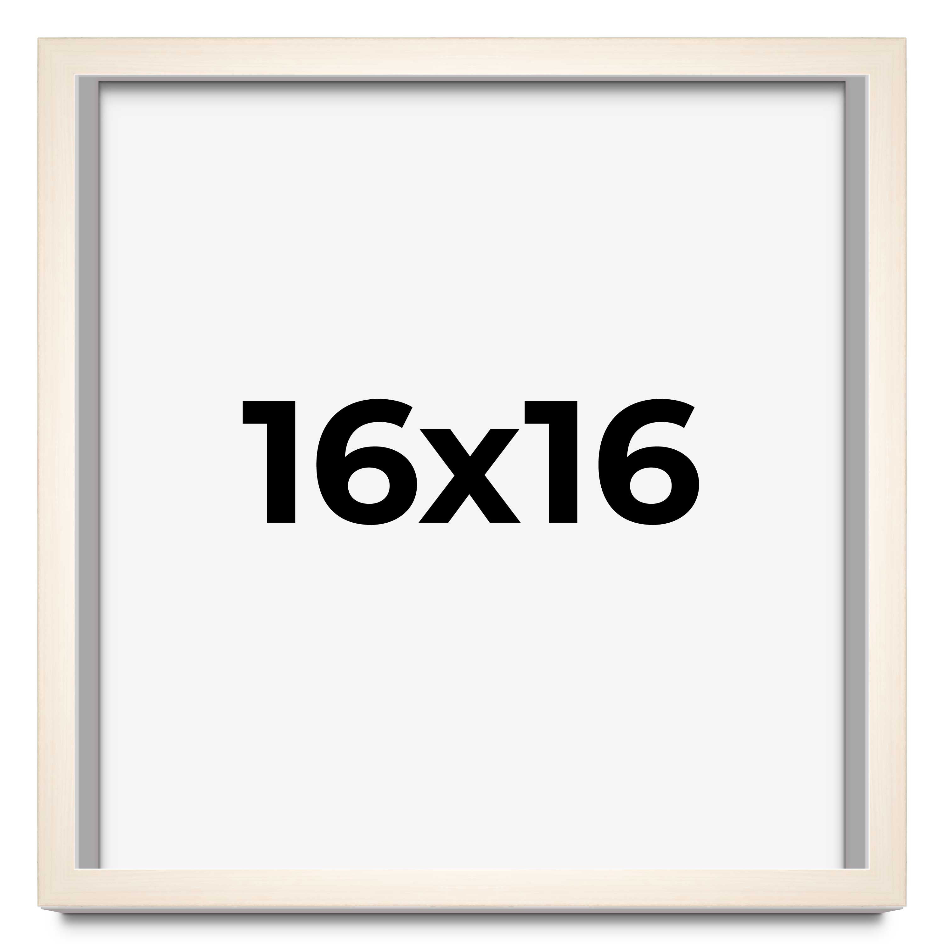 16x16 Frame White Wheat Solid Wood Picture Frame | Moulding Width 0.75 ...
