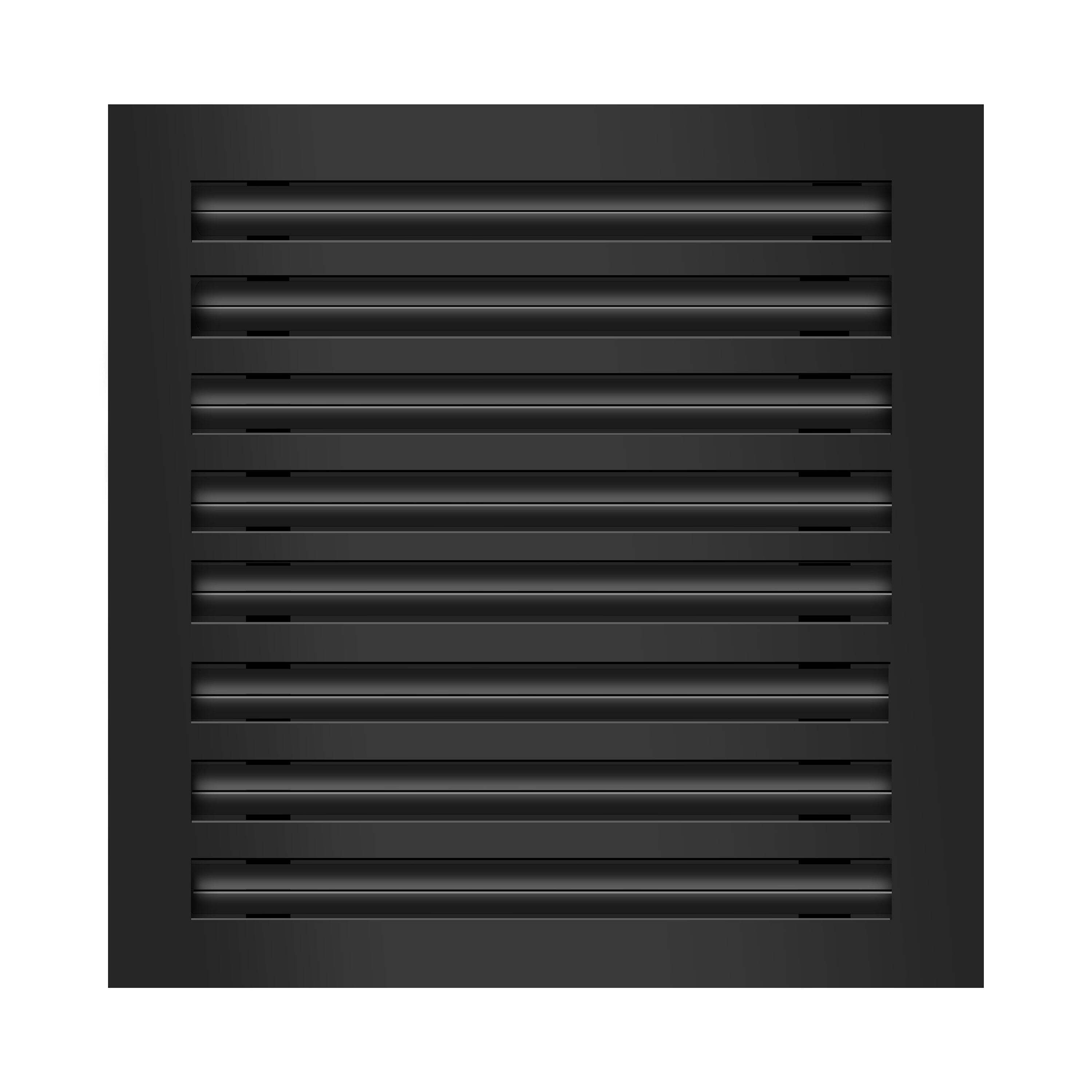 BUILDMART - 16x16 Modern AC Vent Cover - Decorative Black Aluminum Air ...