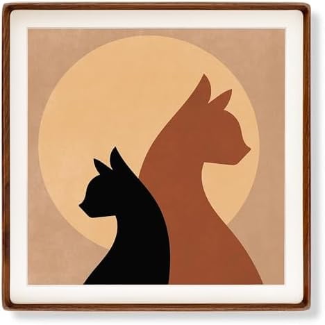 16x16 Picture Frame Natural Walnut Wood, Square 16x16 Wooden Photo ...