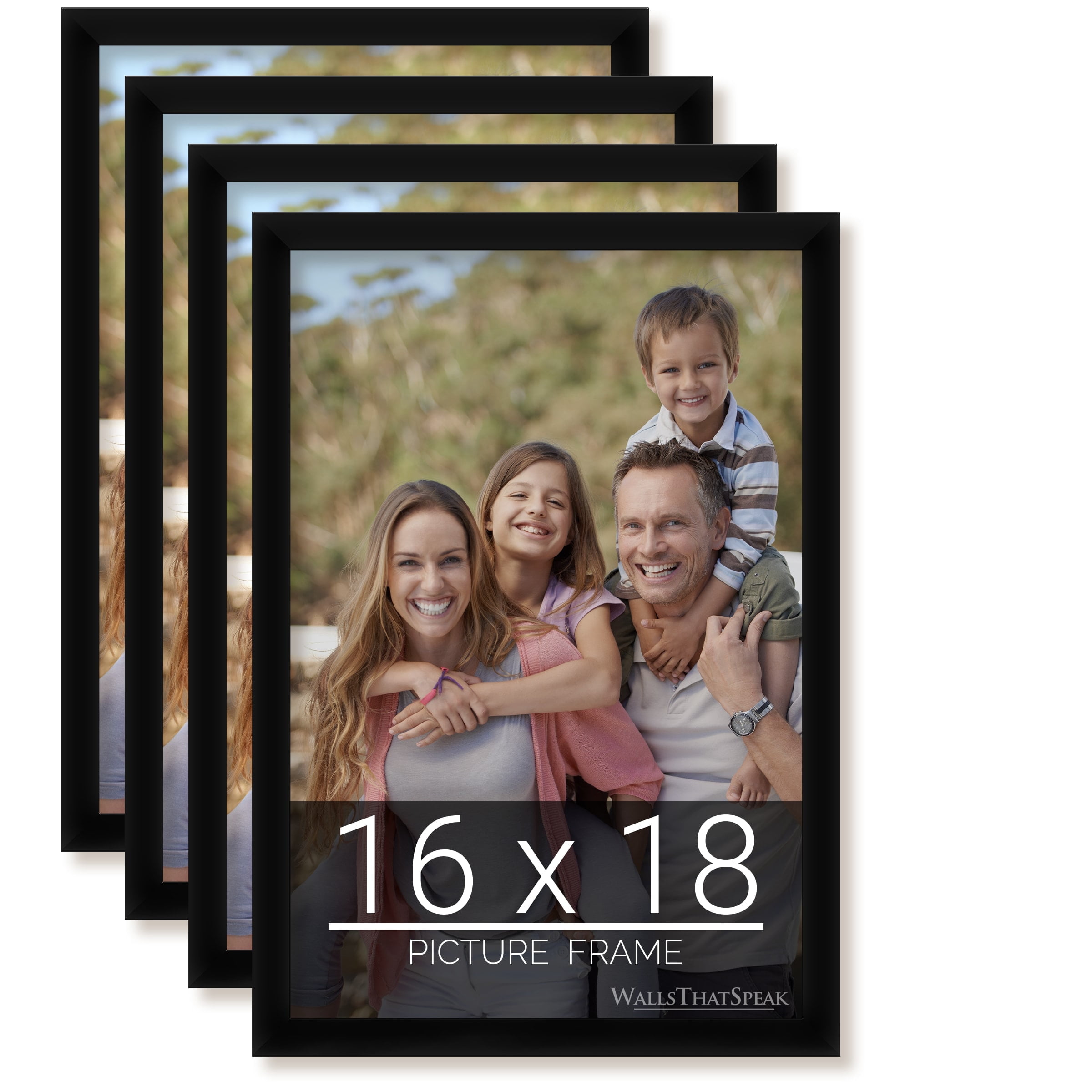 16x18 Black Picture Frame for Puzzles Posters Photos or Artwork, Set of ...