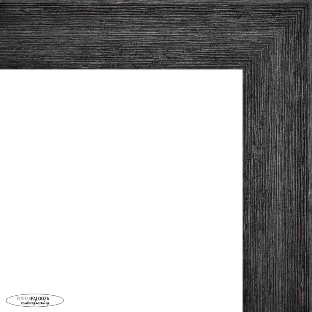 16x18 Contemporary Black Picture Frame - UV Acrylic, Foam Board Backing ...