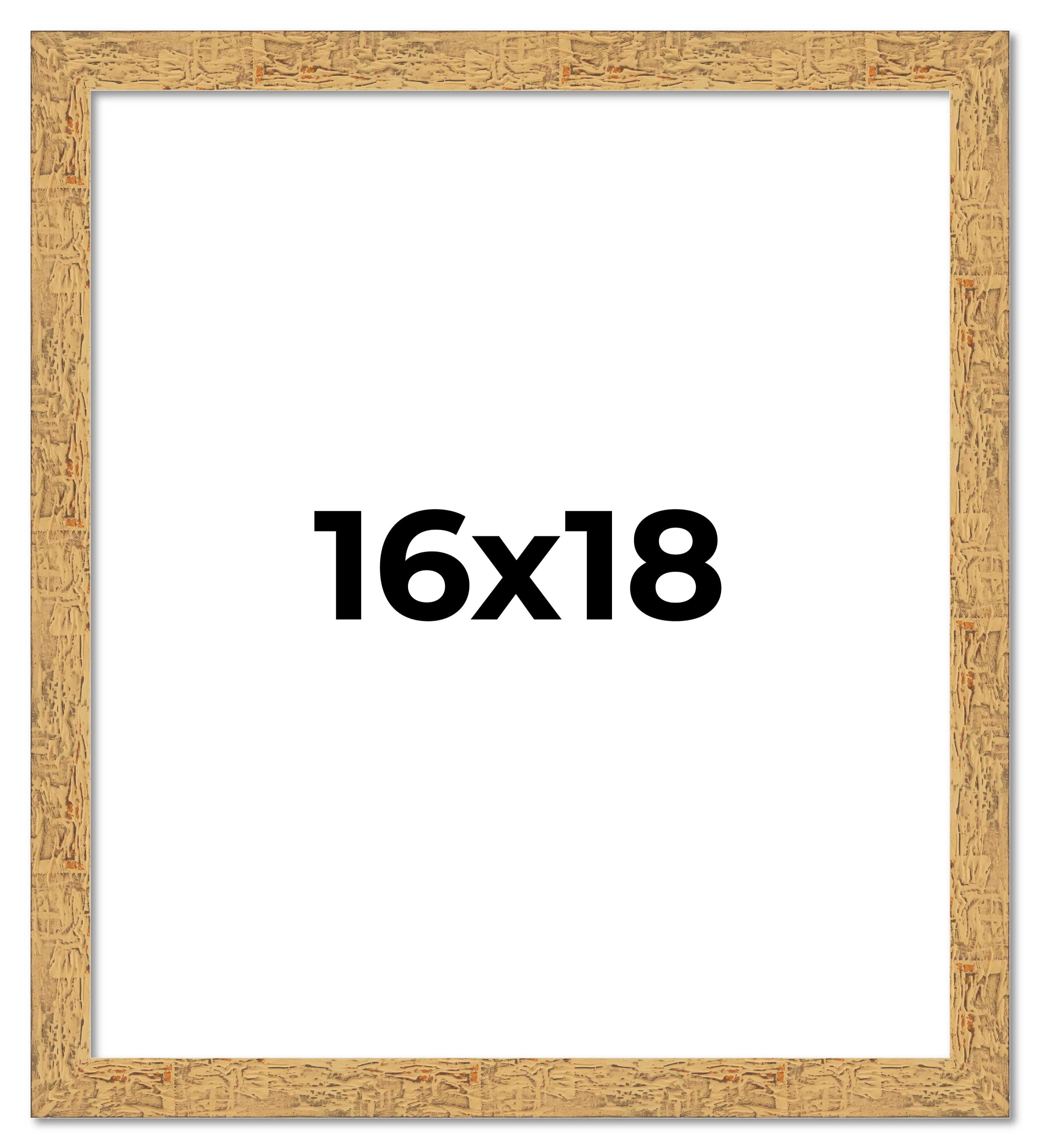 16x18 Frame Beige Real Wood Picture Frame Width 1.25 inches | Interior ...