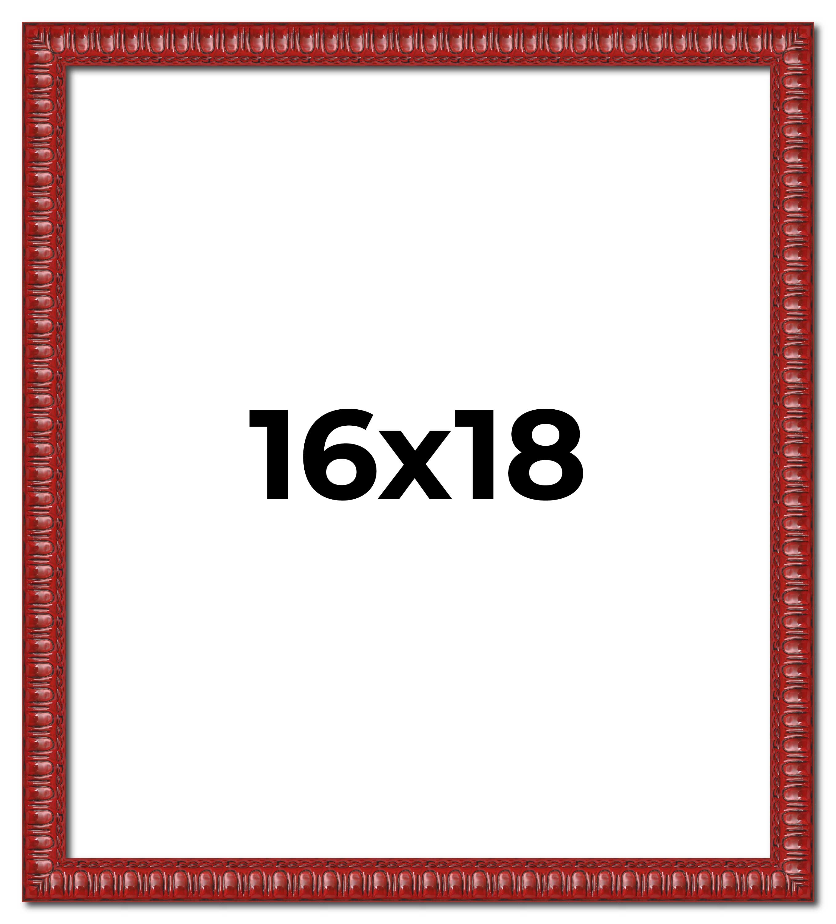 16x18 Frame Red Solid Wood Picture Frame Width 1 Inches | Interior ...