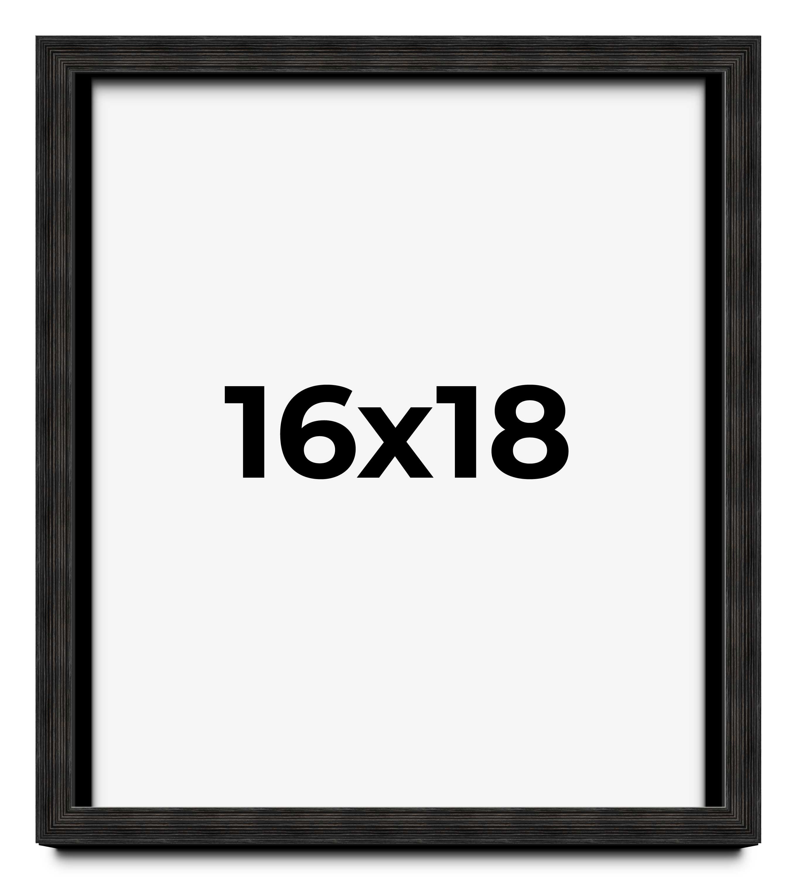 16x18 Shadow Box Black Rustic Barnwood Display Frame | 1.125 Inch Deep ...