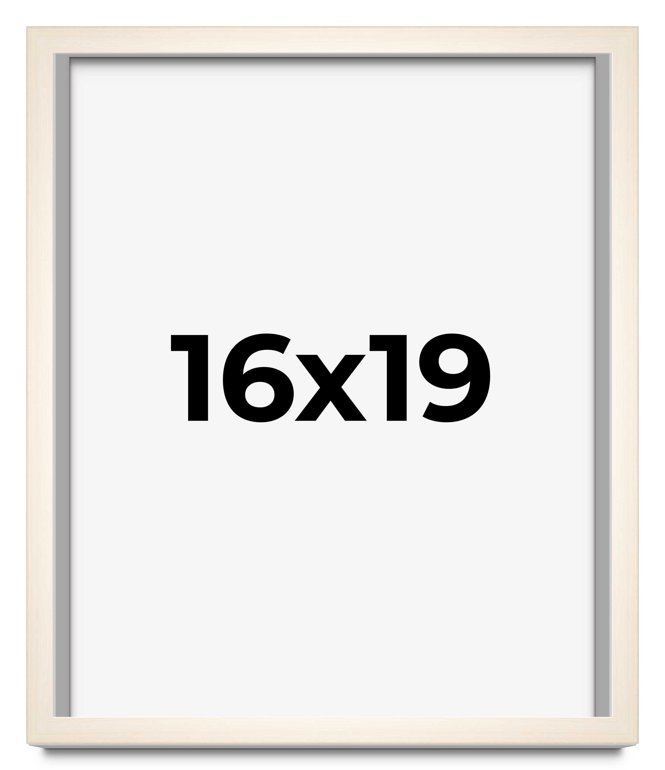 16x19 Shadow Box Cream of Wheat White Washed Display Frame | 0.875 ...