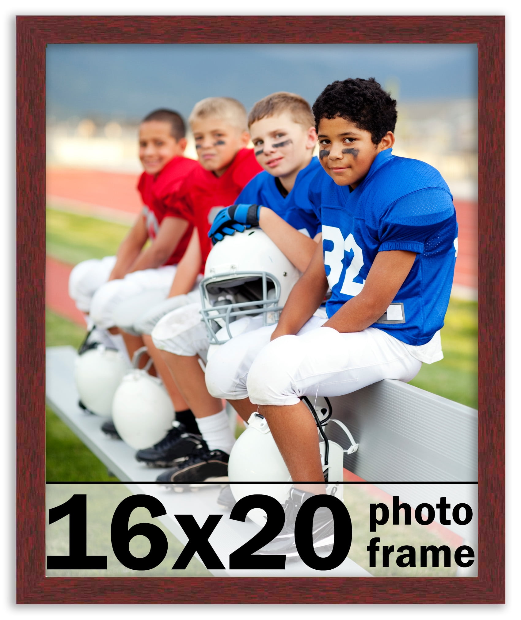 16x20 Frame Brown Mahogany Picture Frame - Solid Wood Frame Kit ...