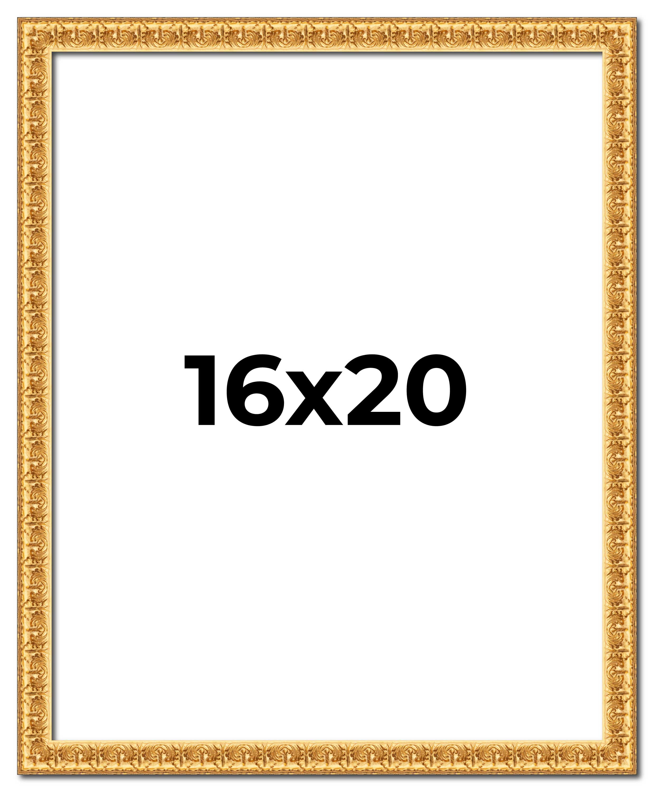 16x20 Frame Gold Real Wood Picture Frame - Walmart.com