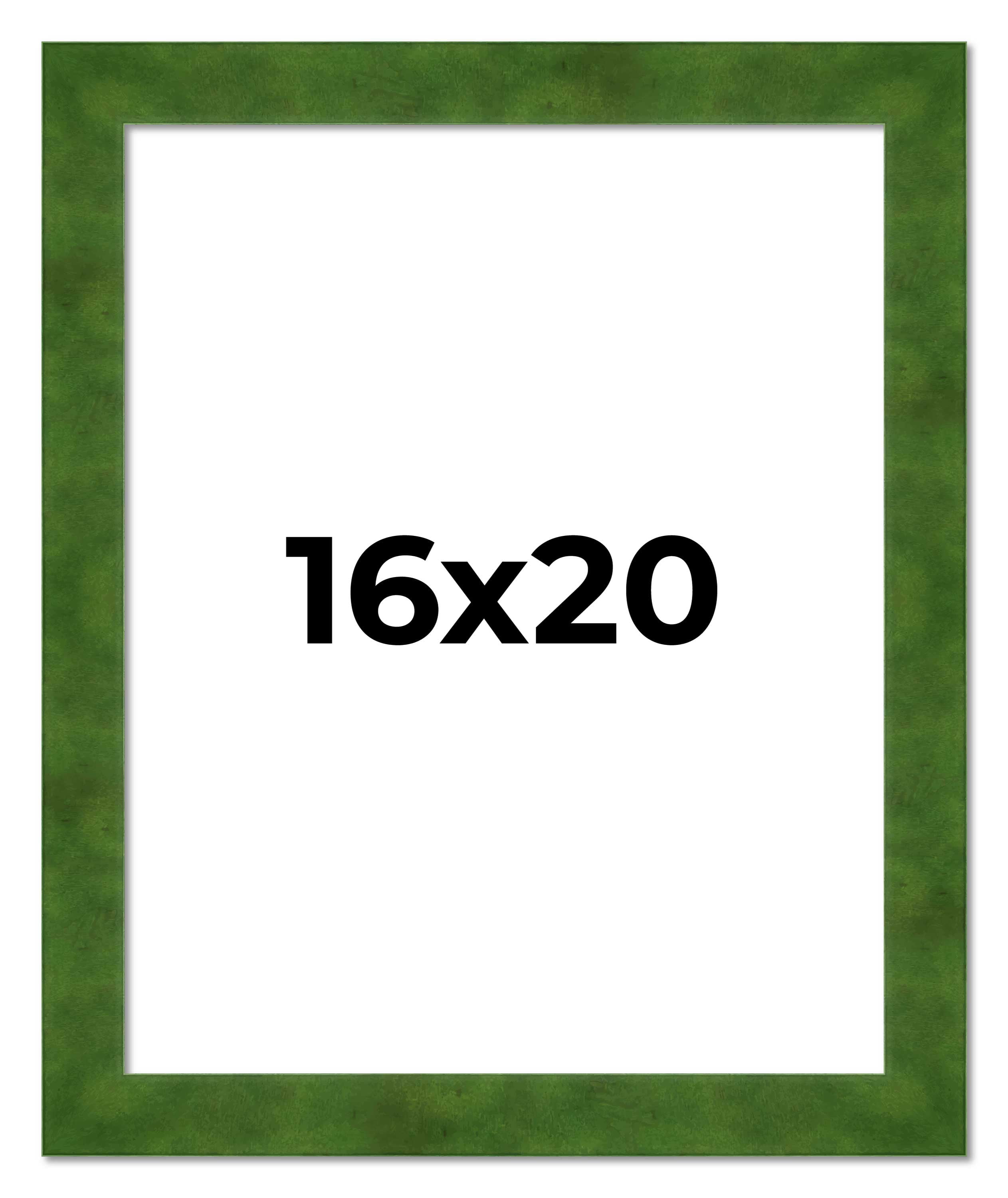 16x20 Frame Green Burl Solid Wood Picture Frame | 1.75 Inches Moulding ...