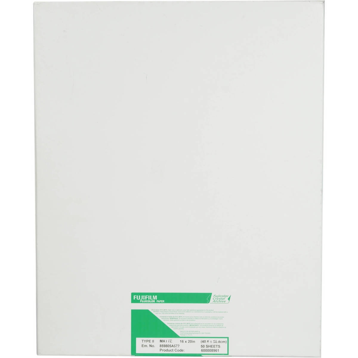 Fujifilm 16x20" Fujicolor Crystal Archive Type II Matte Enlarging Paper ...