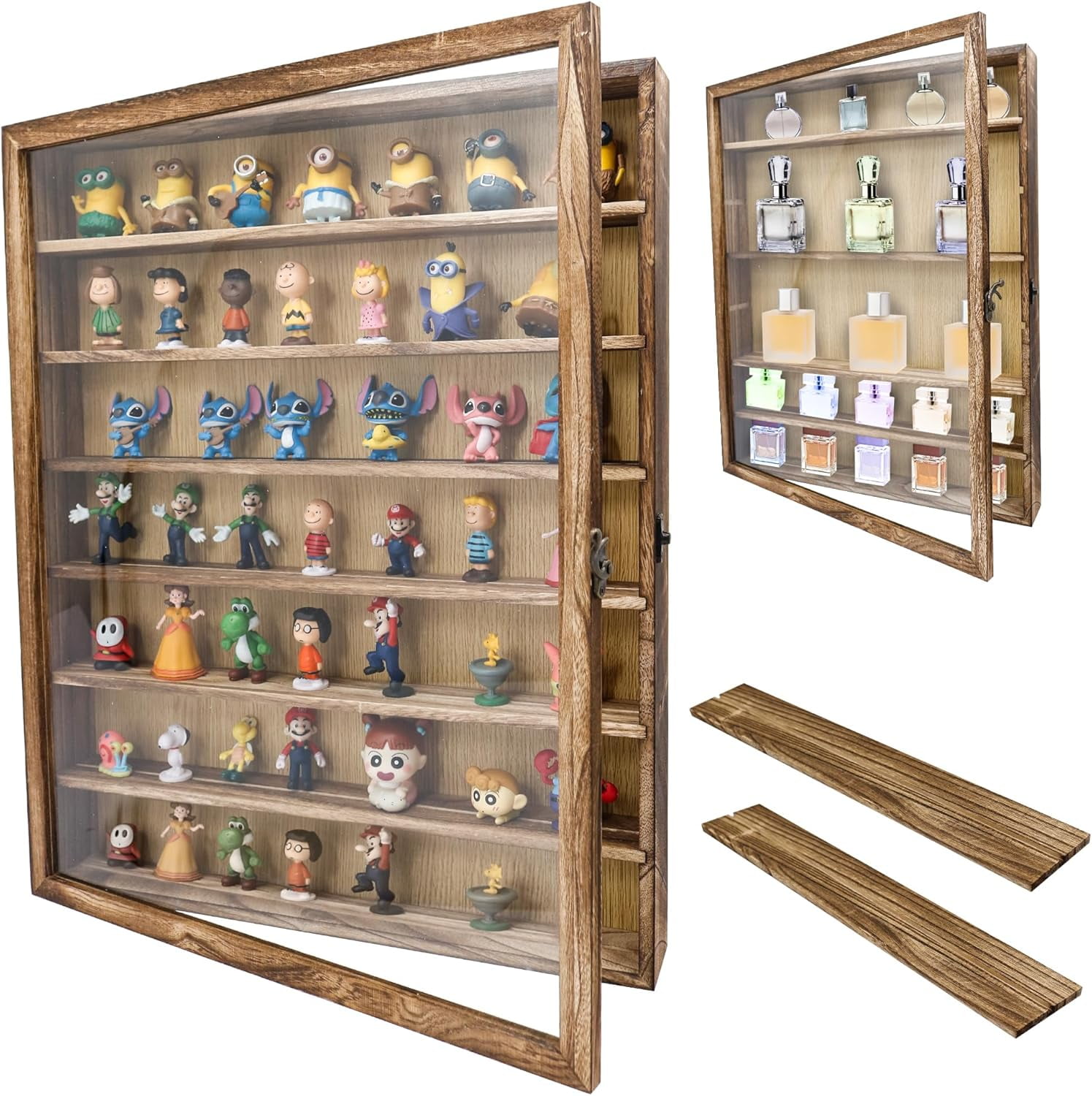 16x20 Large Shadow Box Frame with Removable Shelves,Collectible Display Shelves Case,Military ...