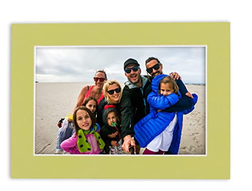 16x20 Mat for 11x14 Photo - Precut Pistachio Green Picture Matboard for ...