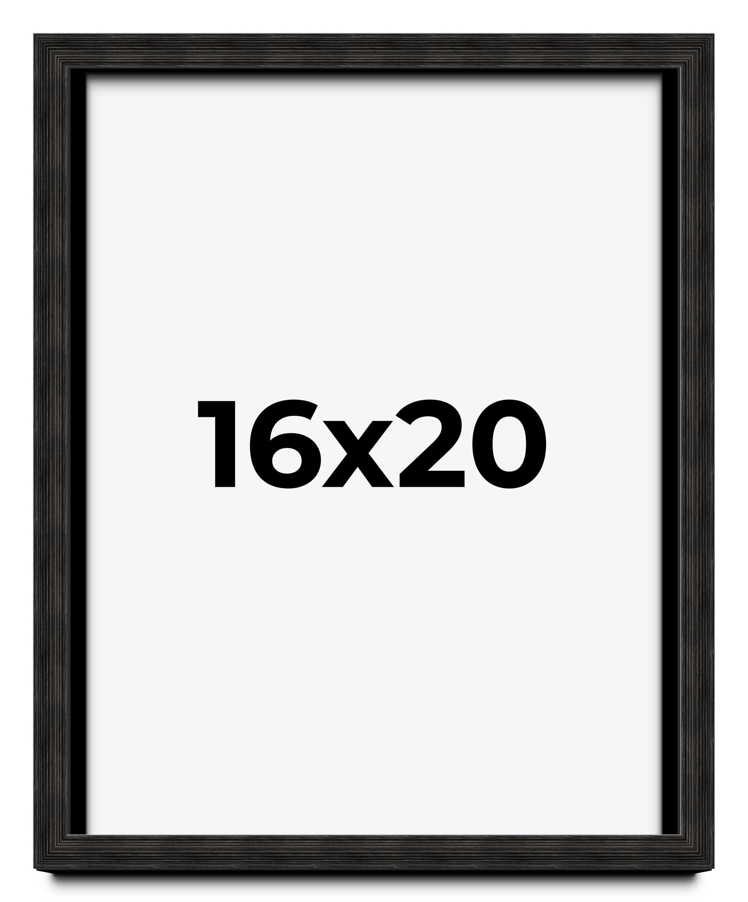 16x20 Shadow Box Black Rustic Barnwood Display Frame | 1.125 Inch Deep ...