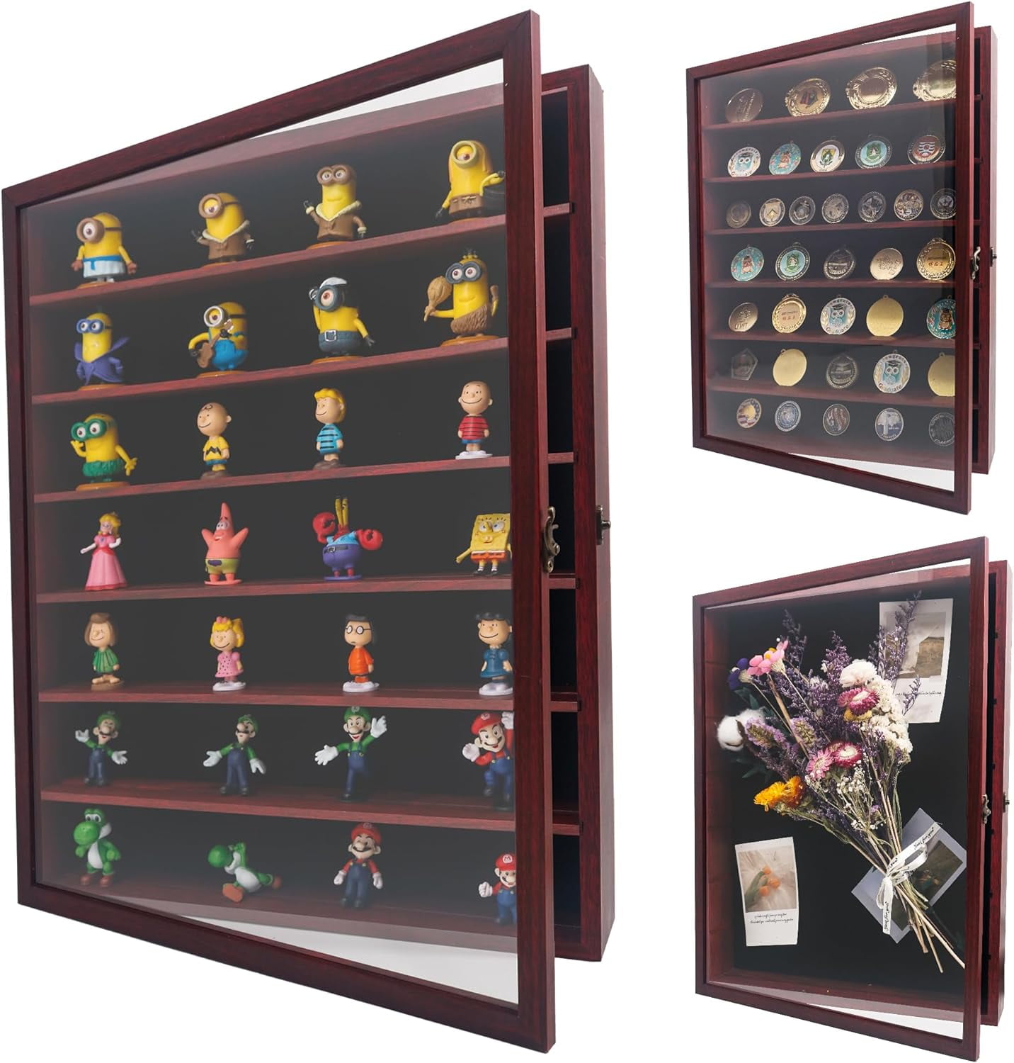 16x20 Shadow Box Frame Display Case with Removable Shelves, Deep Memory ...