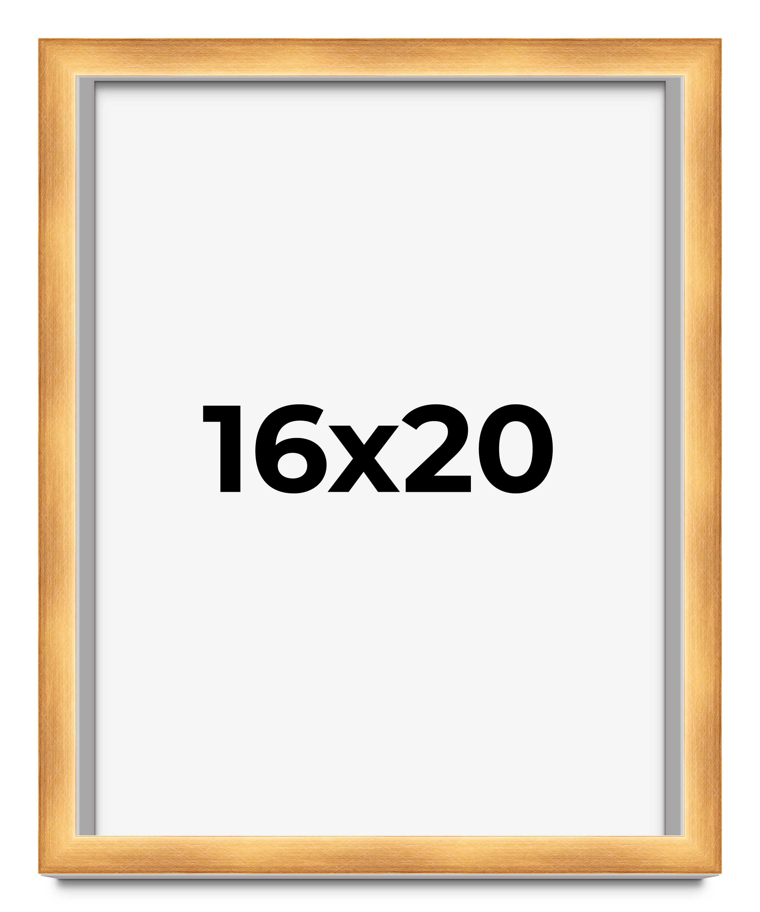 16x20 Shadow Box Bronze Cross-Brushed Display Frame | 1.625 Inches Deep ...
