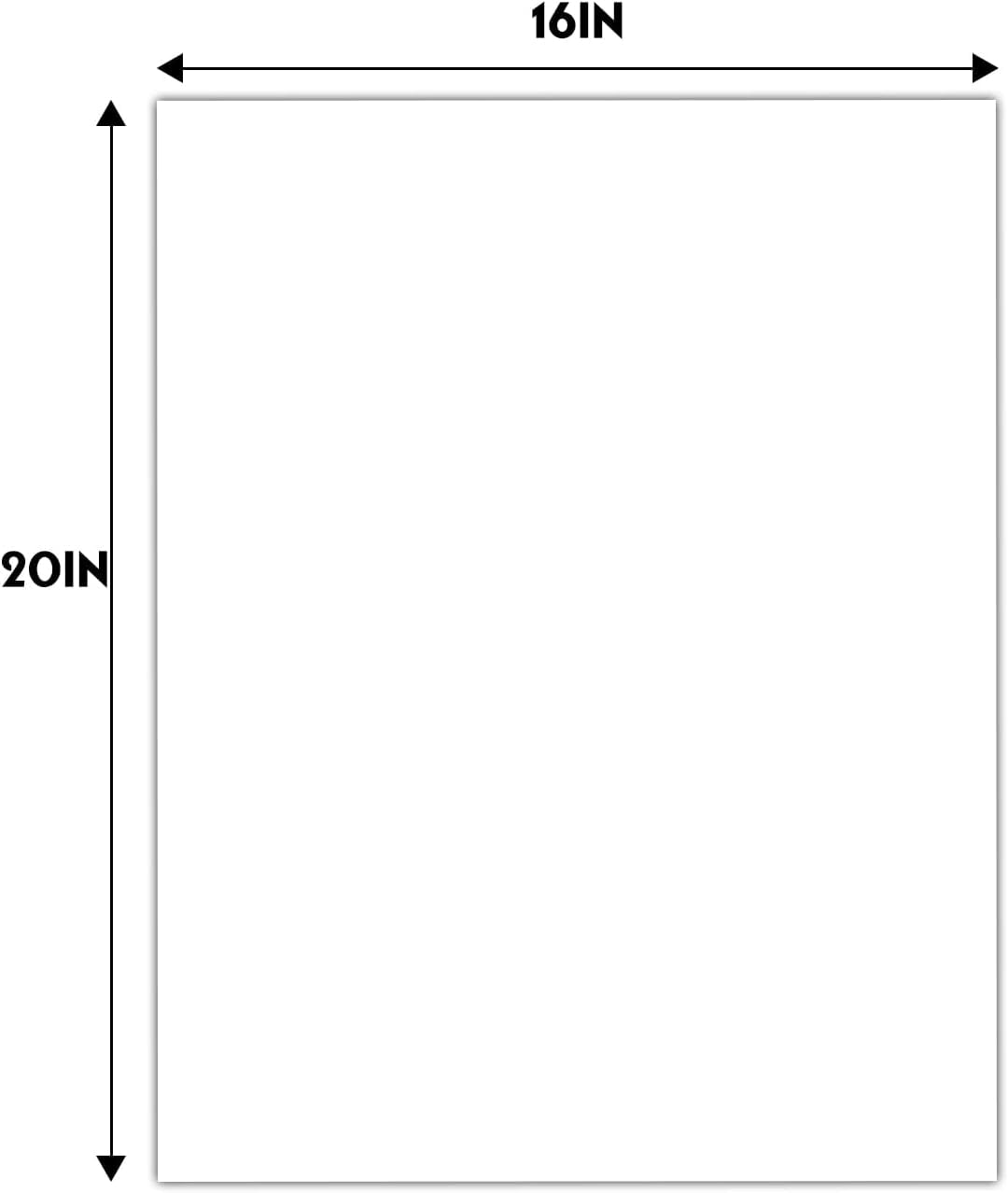 16x20 White Backing Board, Backer Boards for Frame, Picture (10 Pack ...