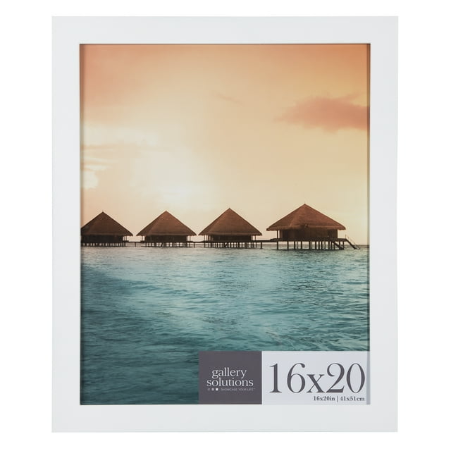 Gallery Solutions 16x20 White Poster Frame, Large Wall Display ...