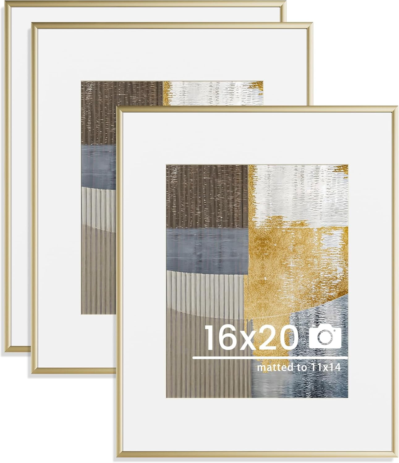 16x20 inch Metal Picture Frame - 16 x 20 Thin Aluminum Photo Frames ...