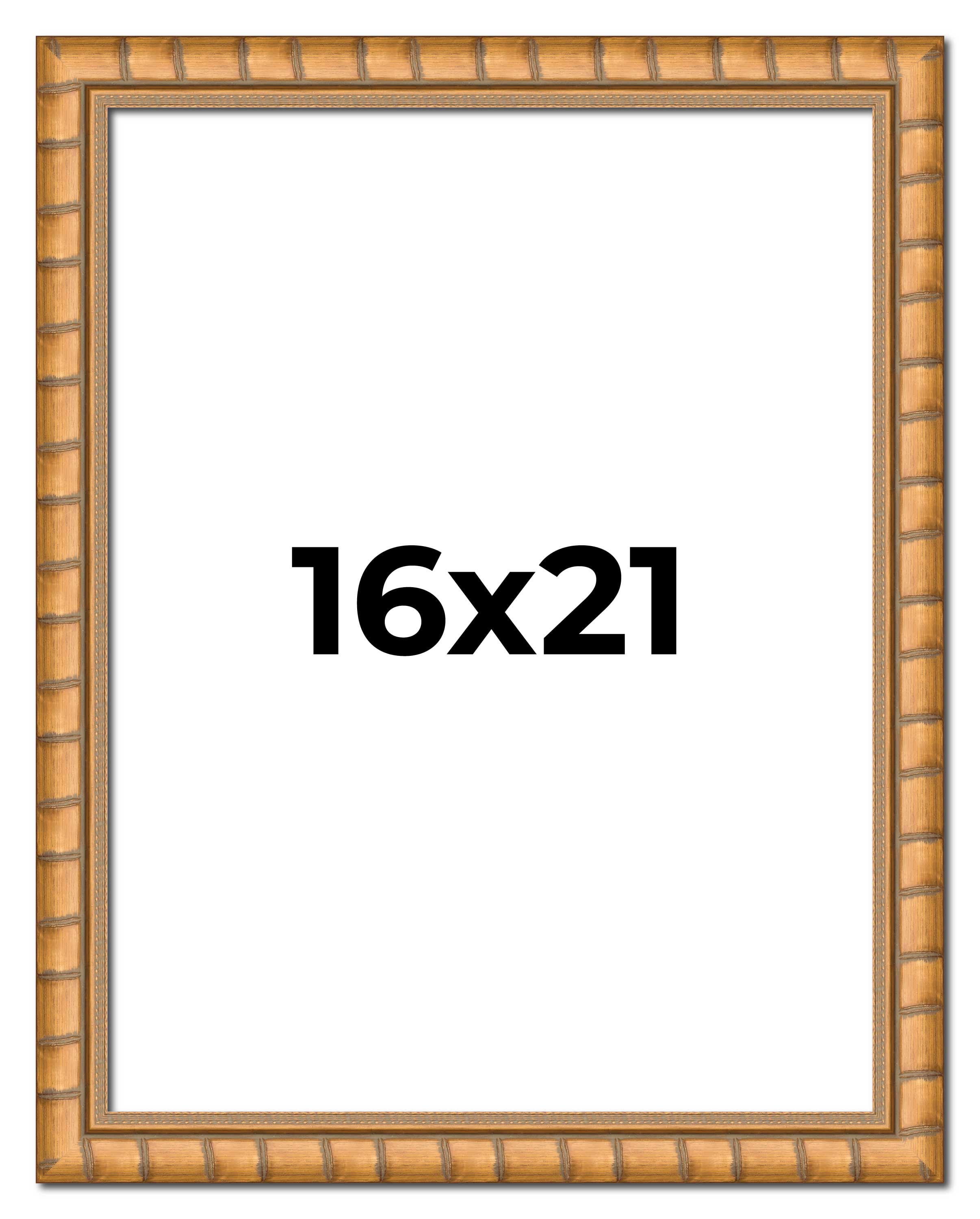 16x21 Frame Gold Real Wood Picture Frame Width 1.5 inches | Interior ...