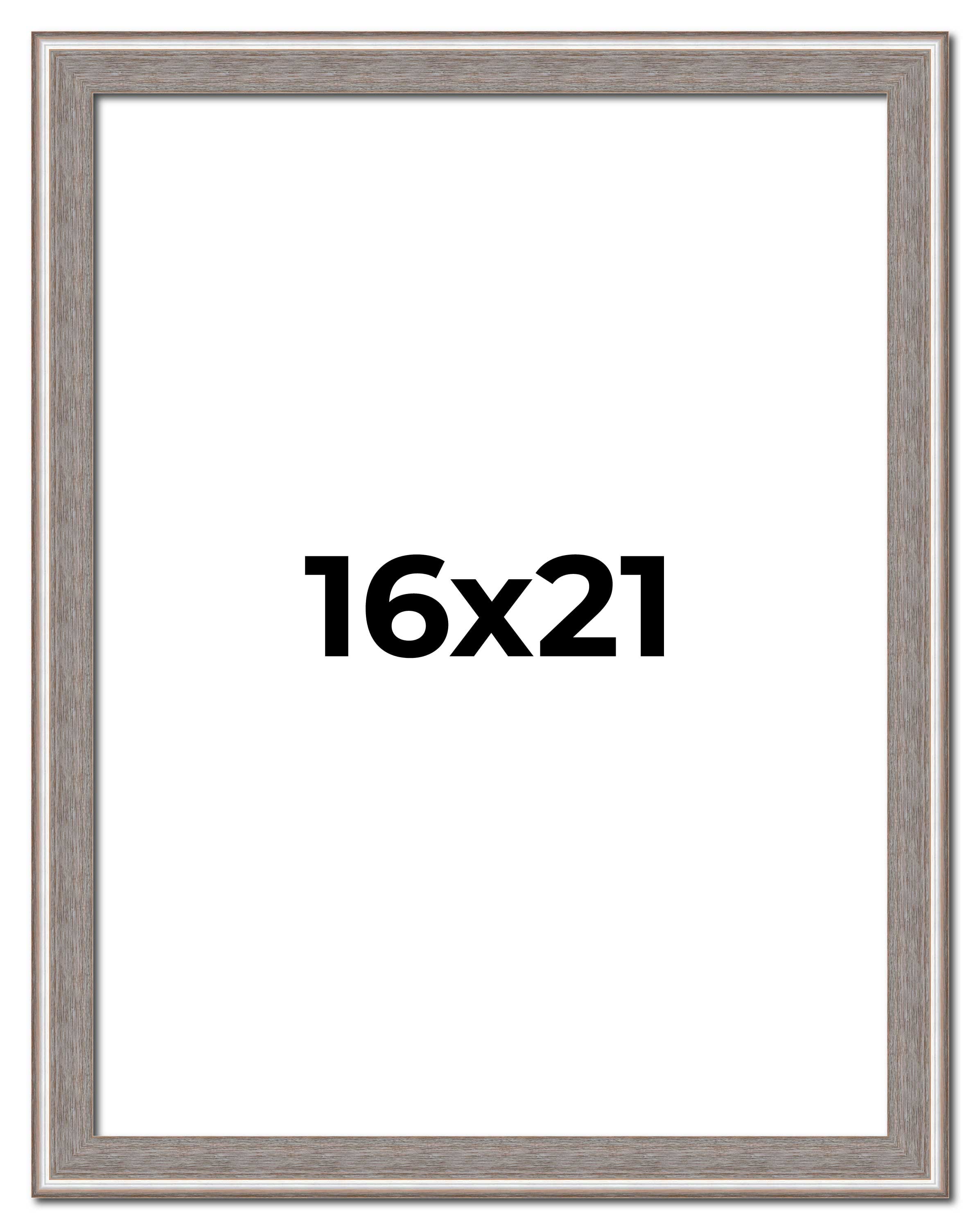 16x21 Frame Grey Real Wood Picture Frame Width 1.25 inches | Interior ...