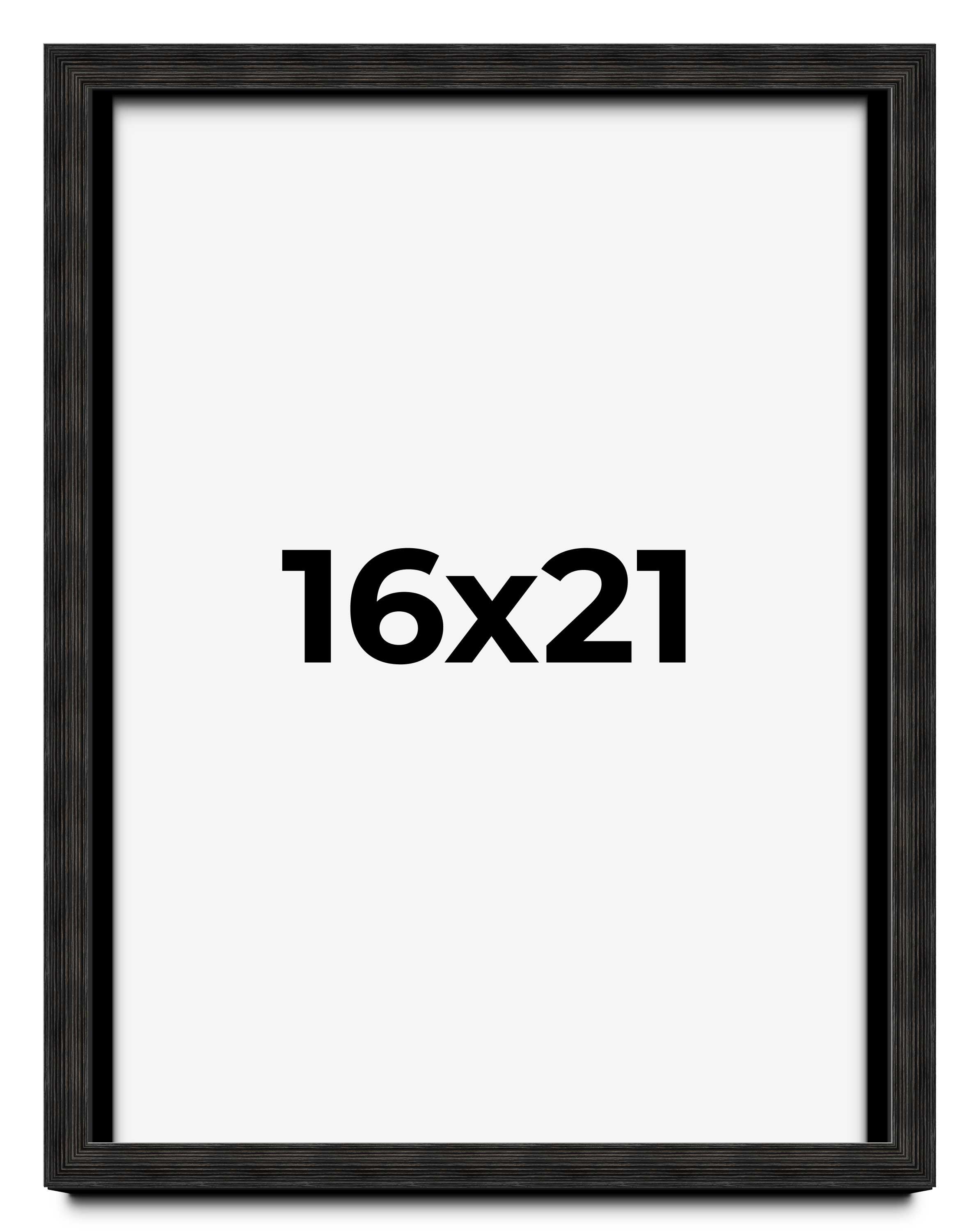 16x21 Shadow Box Black Rustic Barnwood Display Frame | 1.125 Inch Deep ...